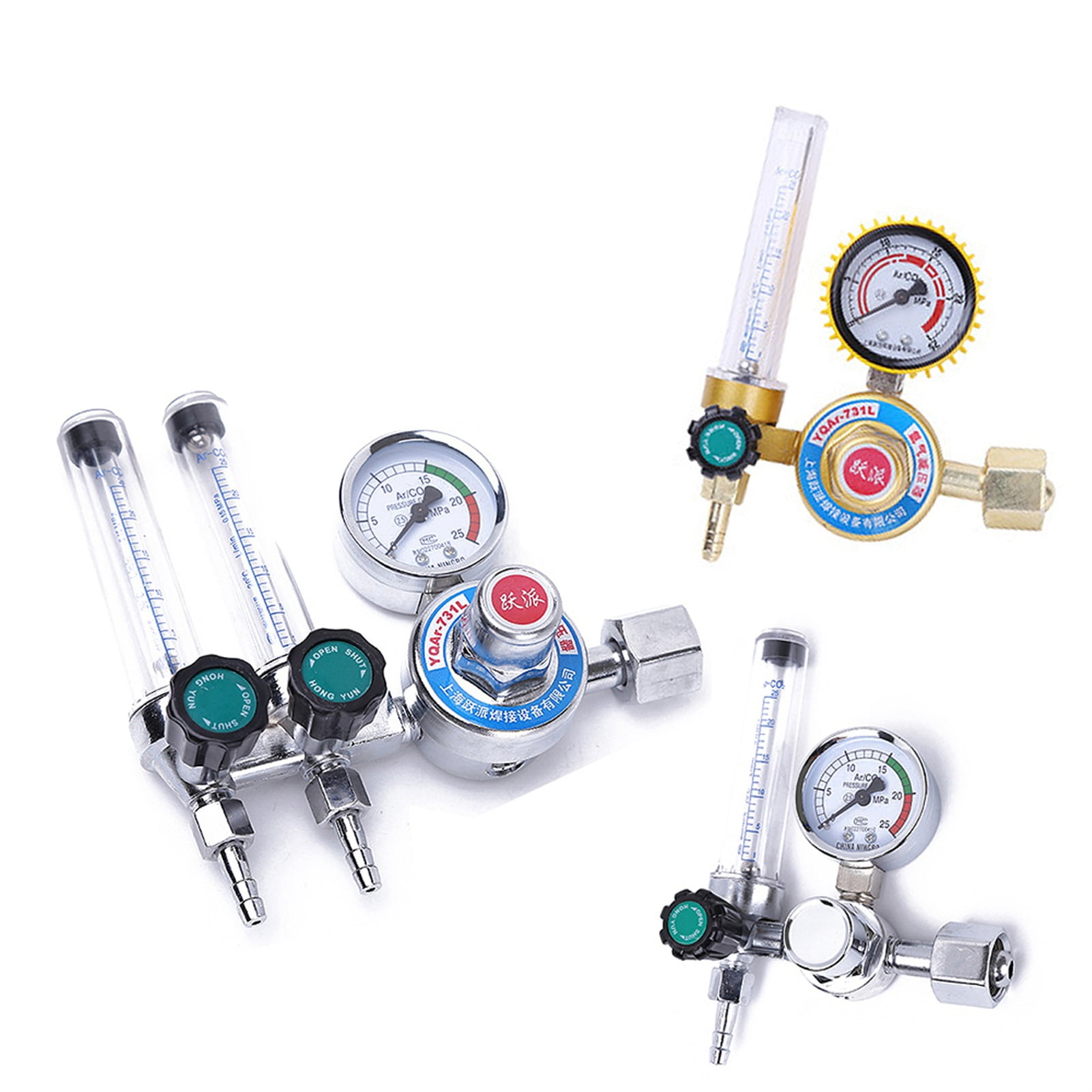 Single Pipe/Double Pipe Argon Regulator Air Pressure Reducing Valve Argon Pressure Reducer Flow ...