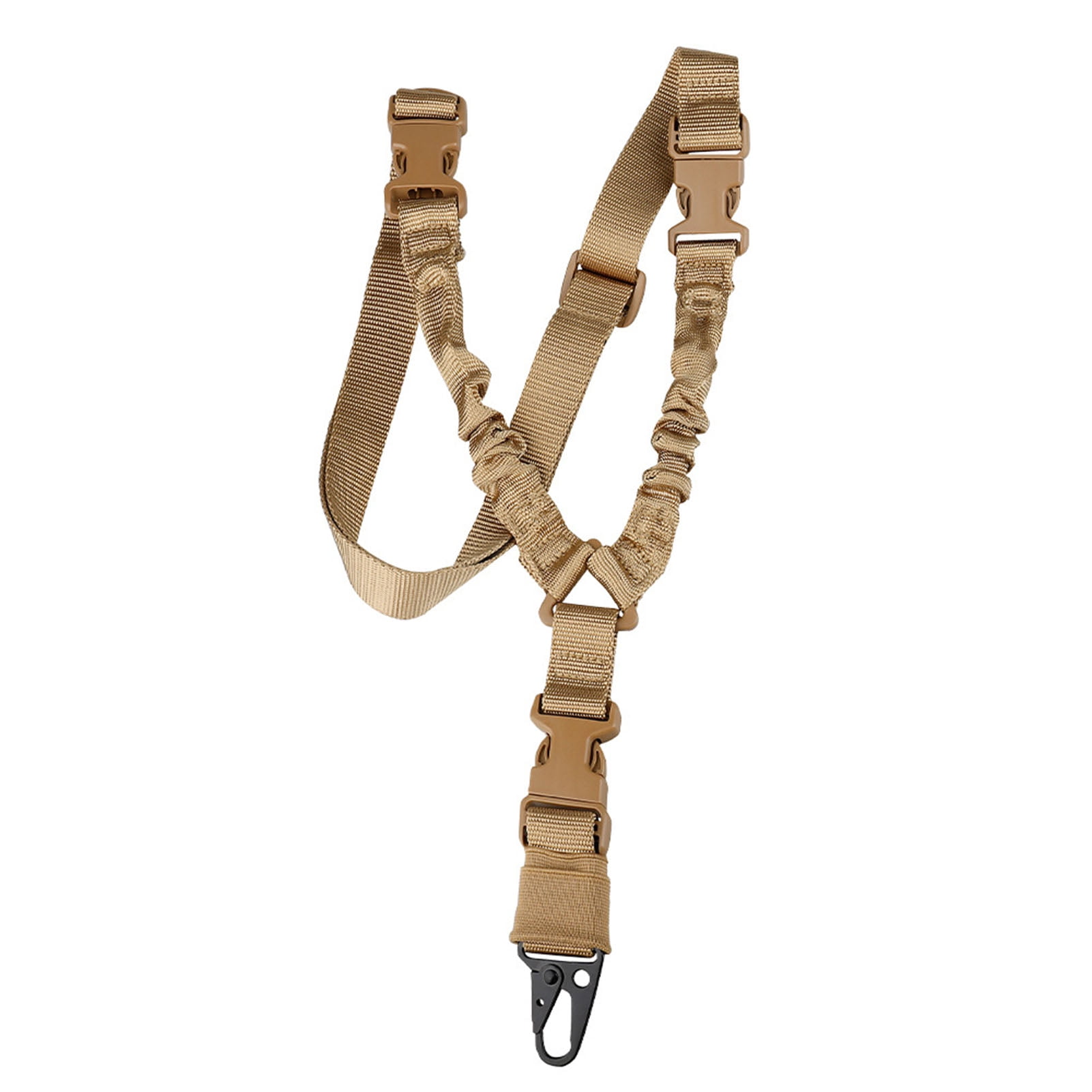Single Point Shoulder Strap for Outdoor Adventures Khaki Nylon Webbing ...