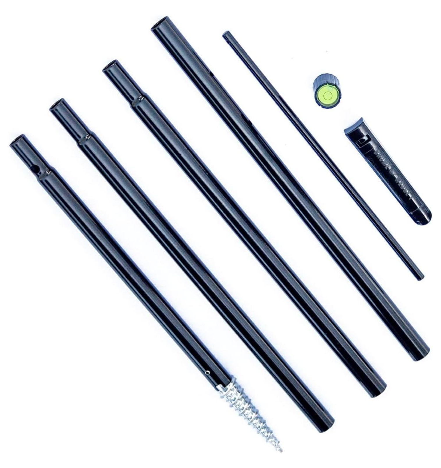 Single Pole Kit - Black - Easy Setup Garden Pole for Flags, Banners ...
