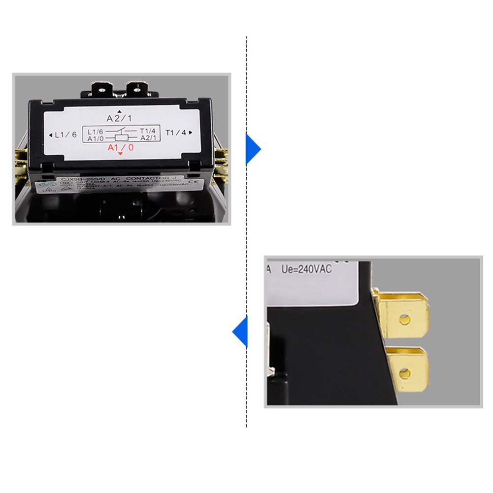 Single Pole Relay Cjx9B25Sd 220V Ac Contactor For For Air Conditioning ...
