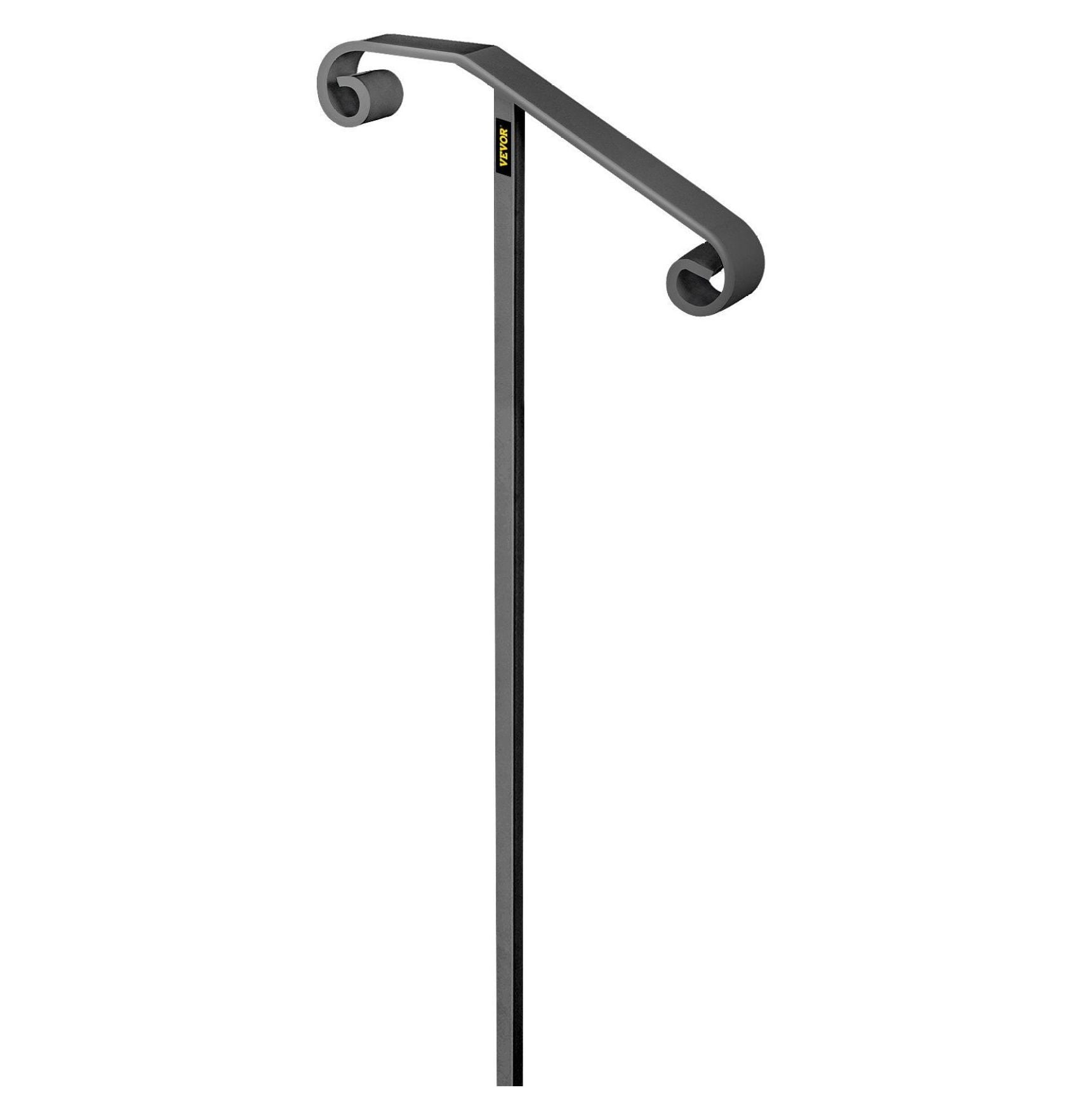 Single Post Handrail Wrought Iron Post Mount Step Grab Supports in ...
