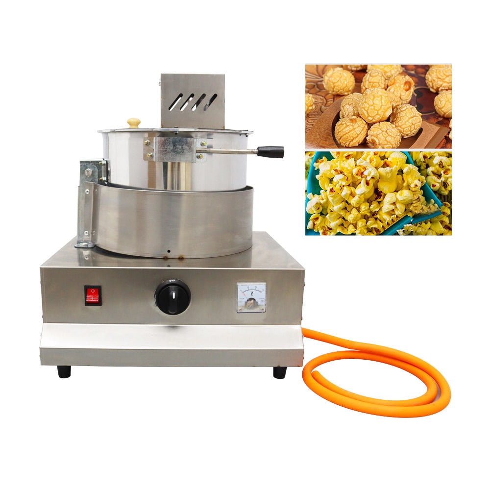 Single Pot Popcorn Maker Gas Heating Popcorn Machine Automatic Stirring ...