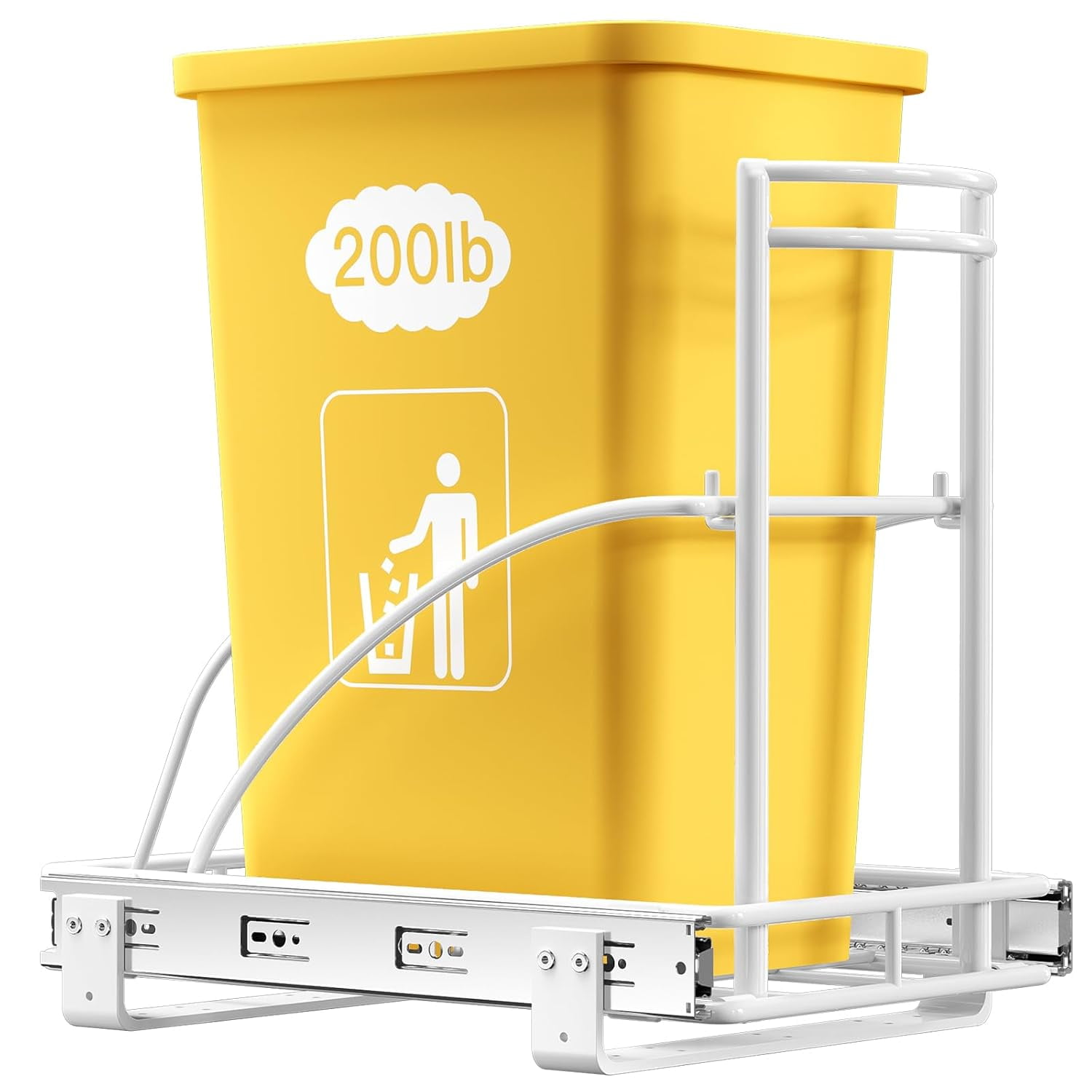 Single Pull Out Trash Can Under Cabinet 7-13 Gal, Heavy Duty Under Sink ...