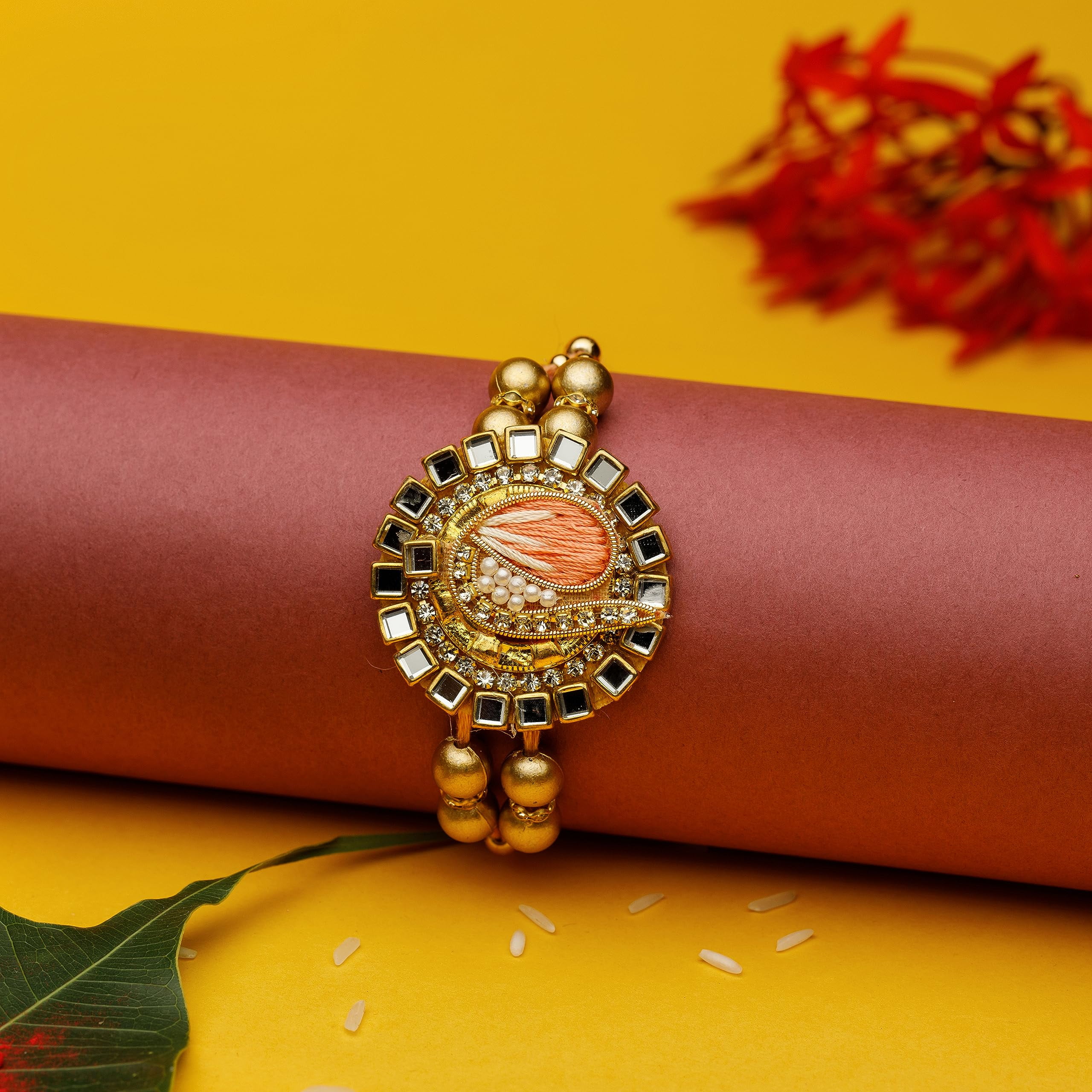 Single Rakhi for Brother Rakhi Thread for Bhai Bhabhi Bhaiya and ...