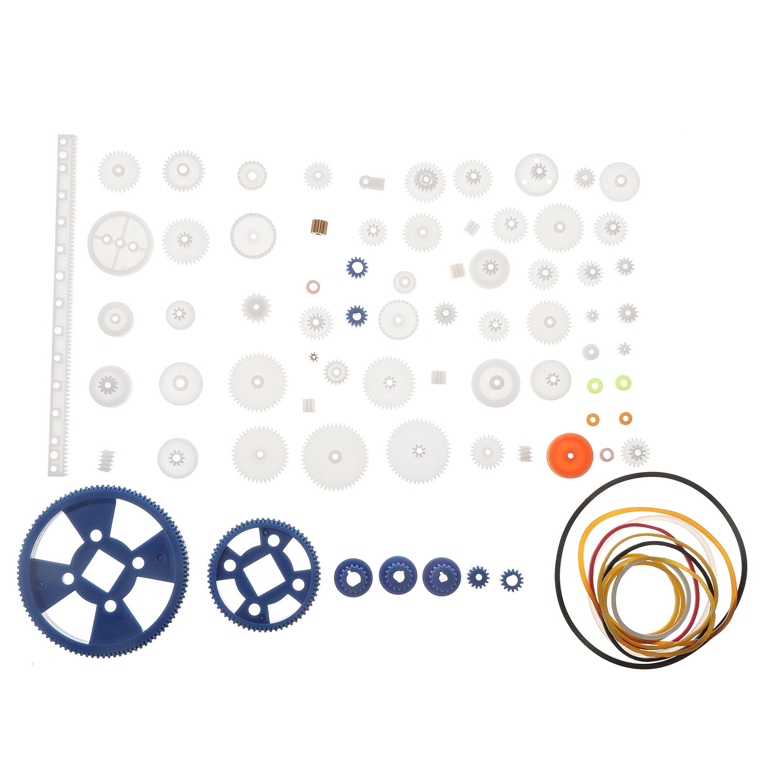 FRCOLOR Plastic Gears Set for DIY Projects with Single and Double ...