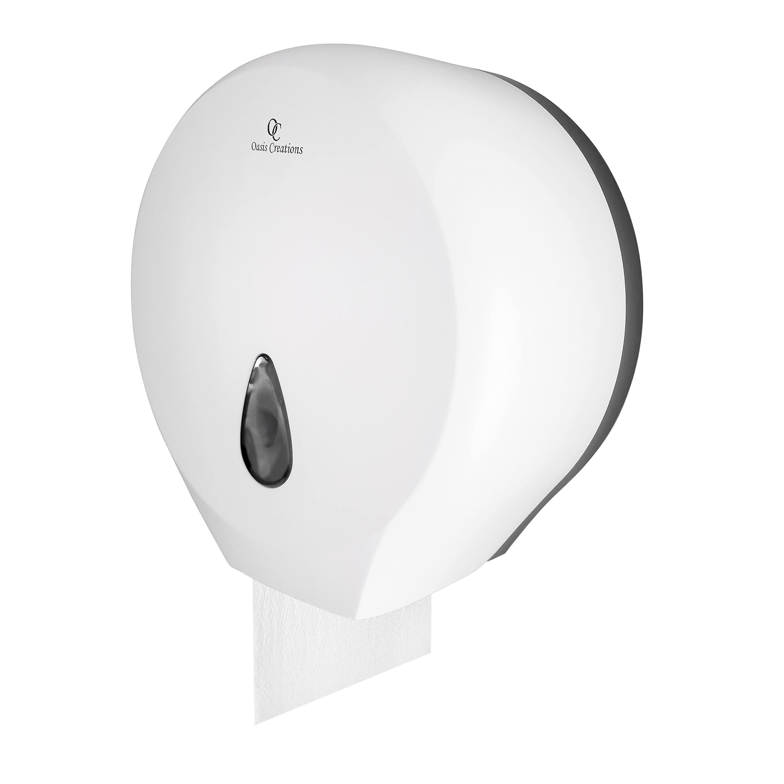 Single Roll Toilet Tissue Dispenser- White- by Oasis Creations- 9” Bath ...