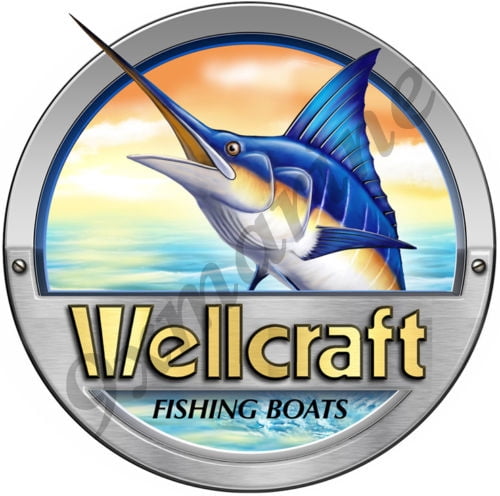 Single Round Wellcraft Boat Sticker for Restoration Project - Walmart.com