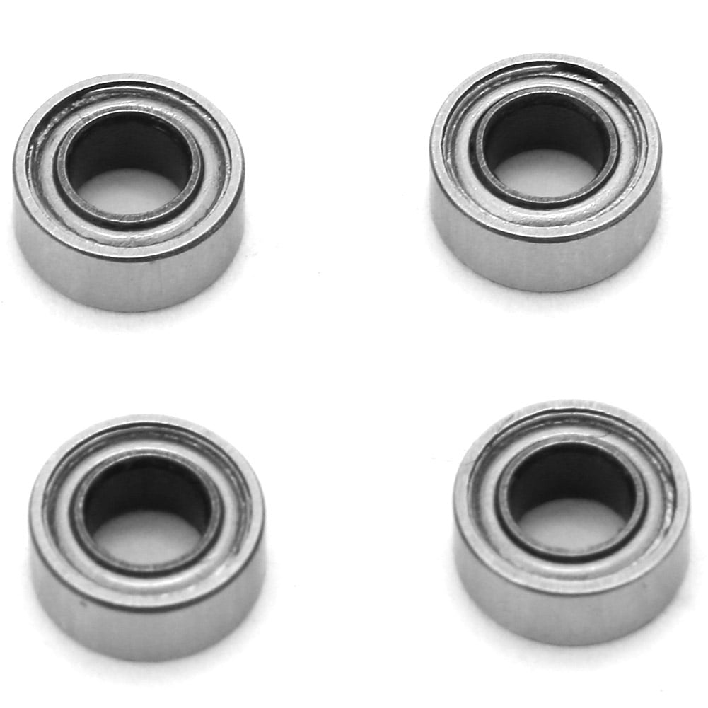 Single Row Ball Roller Bearing - 4pcs Stainless Steel SMR63ZZ, 3mm Bore ...