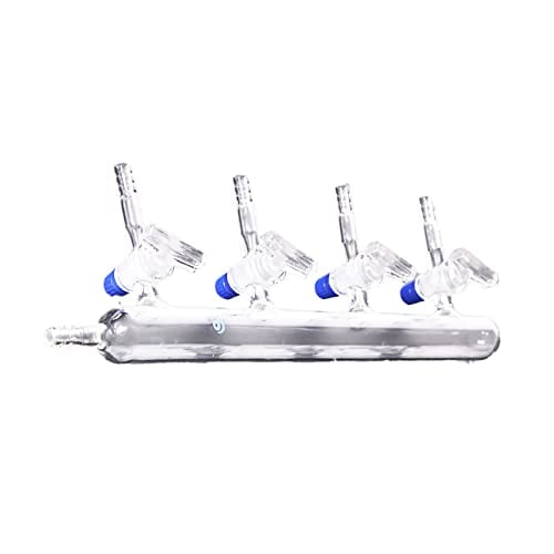Single Row Lab Glass Manifold Vacuum Glass Gas Distributor Vacuum Gas ...