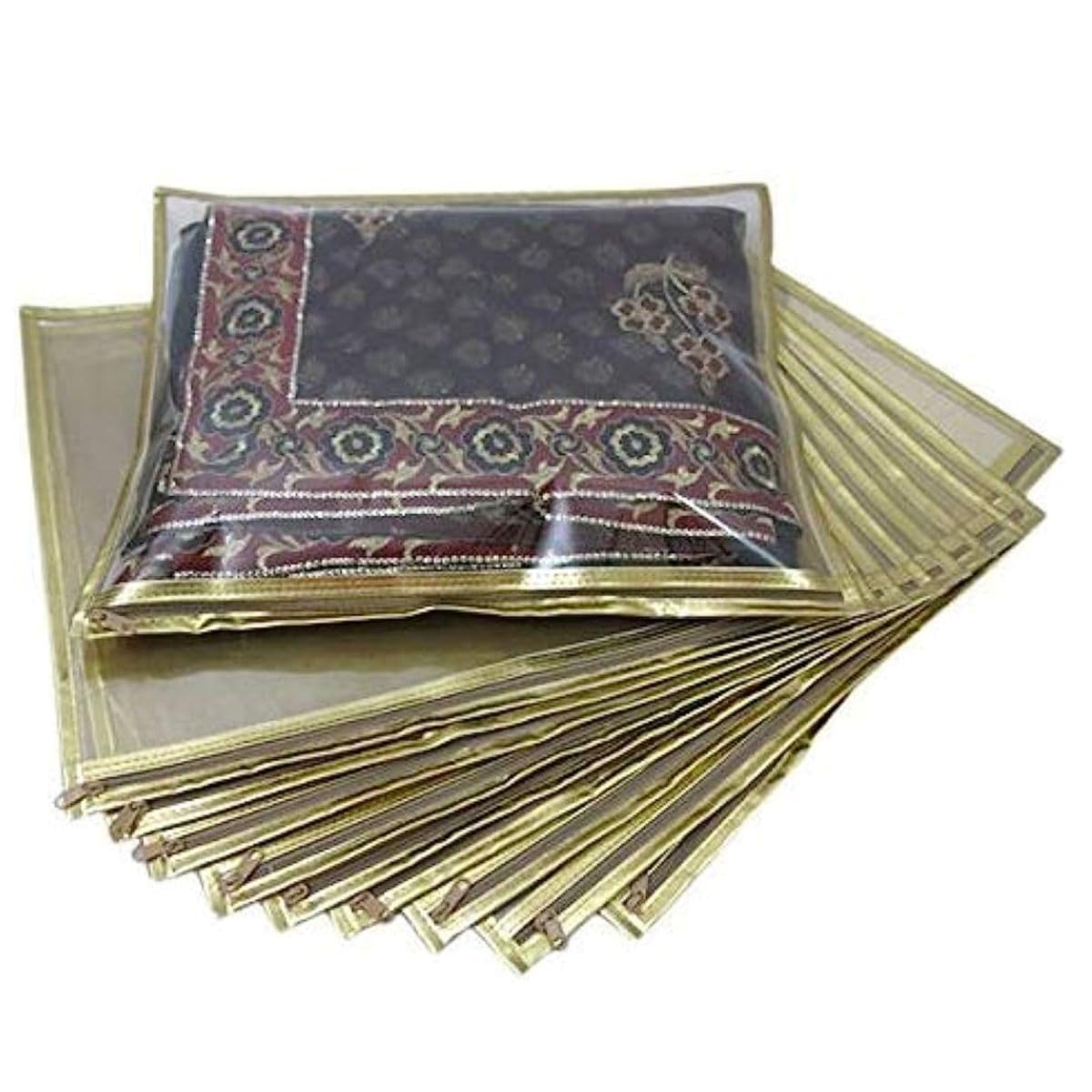 Single Saree Cover Transparent Saree Covers with Zip Saree Covers for ...