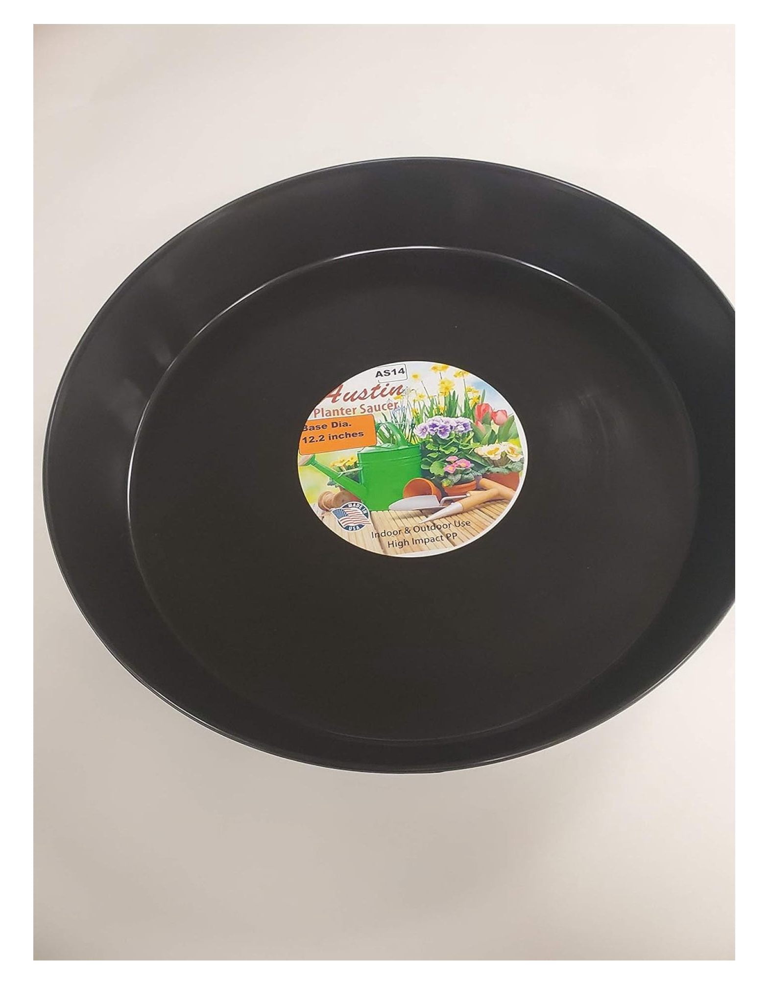 Single Saucer Black Polypropylene for Indoor and Outdoor Plant use ...