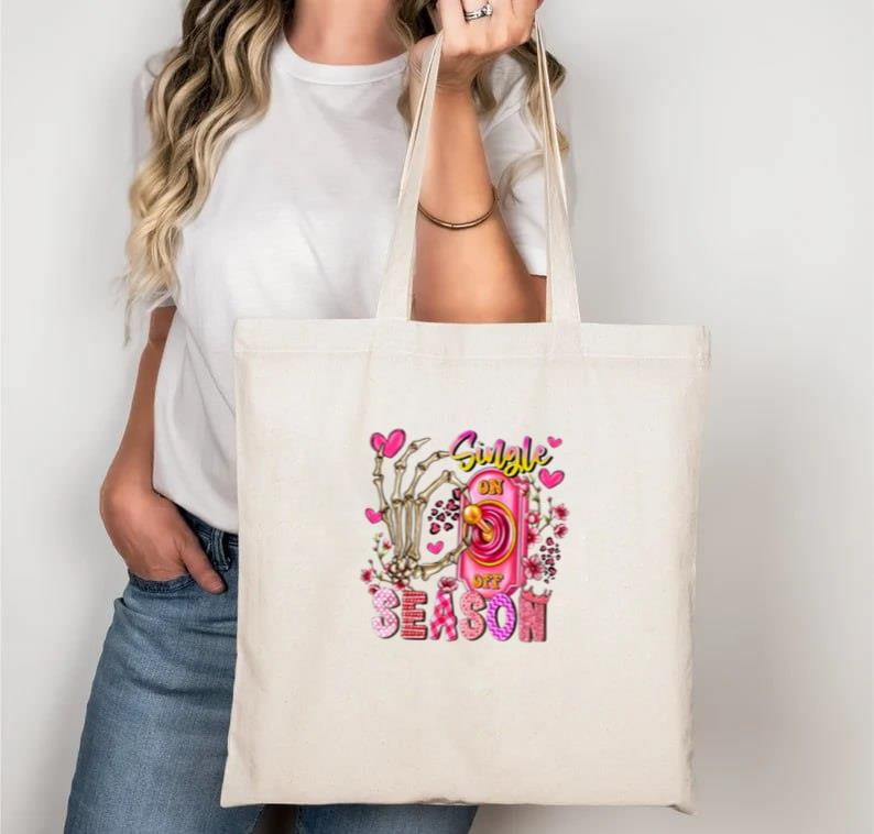 Single Season Tote Bags, Fun and Playful Design, Perfect for ...