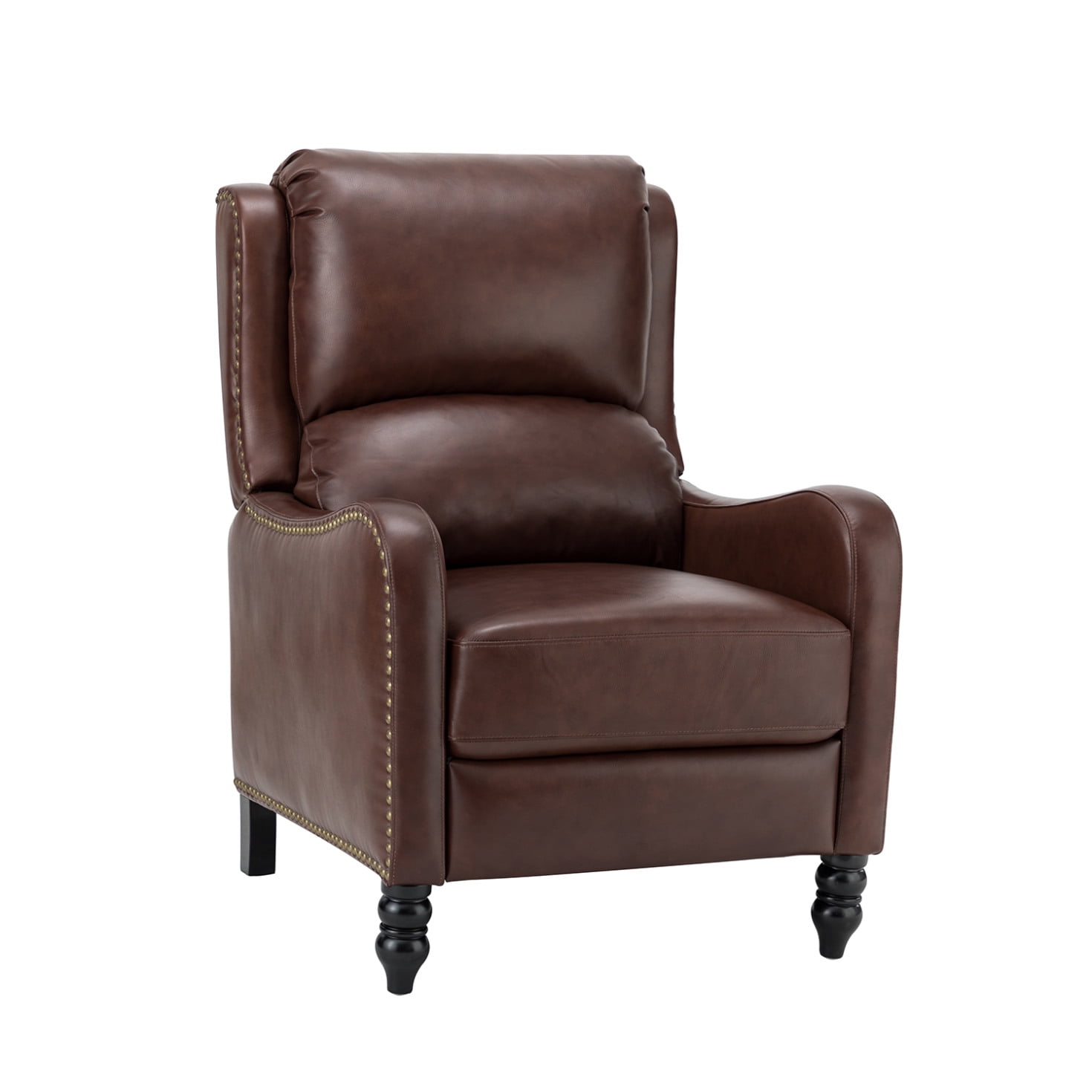 Single Seat Recliner Lounge Chair, Leather Upholstered Arm Chair, Comfy ...