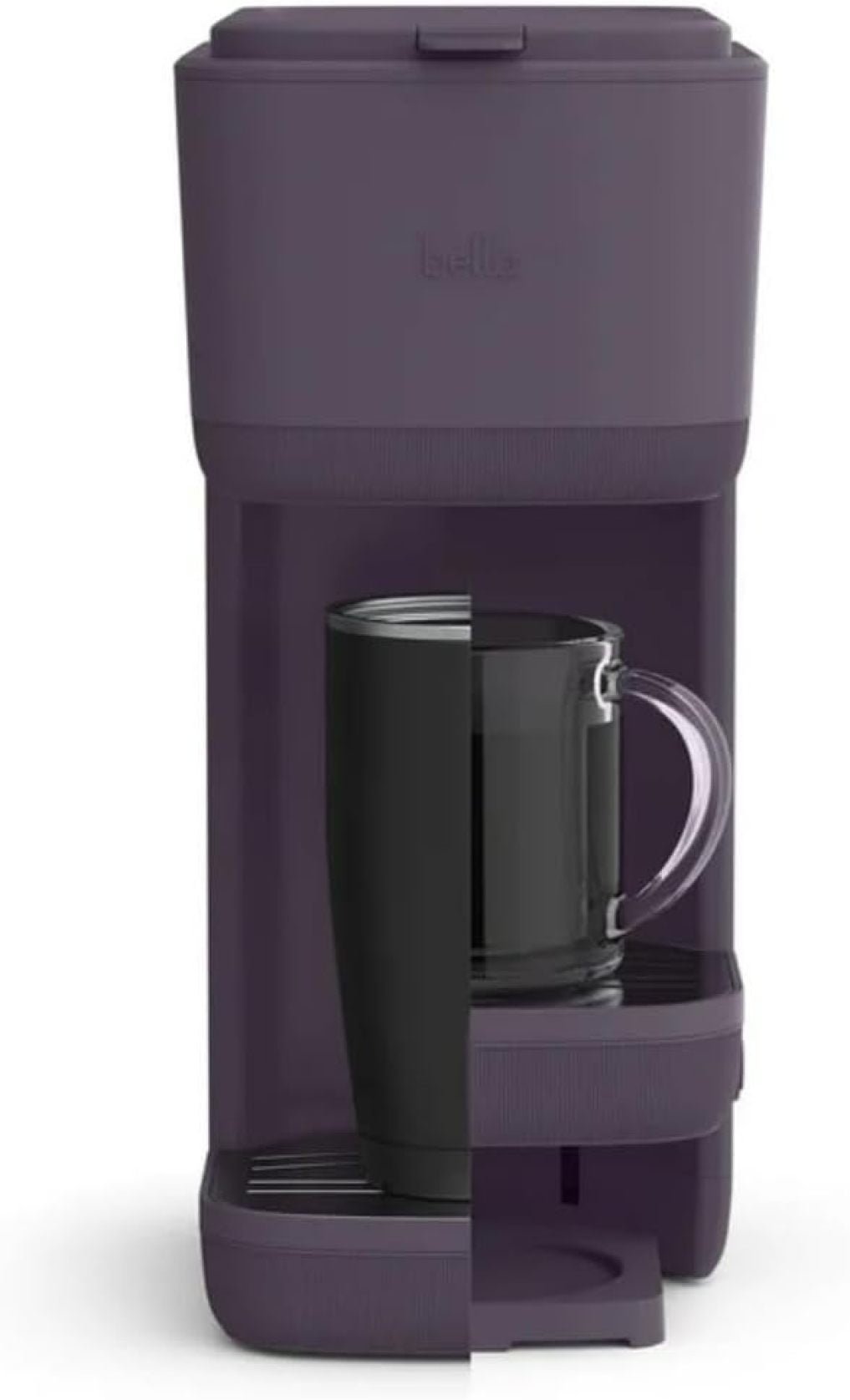 Single-Serve Bella Coffee Maker – Compact 6oz–14oz Brewer for Ground ...