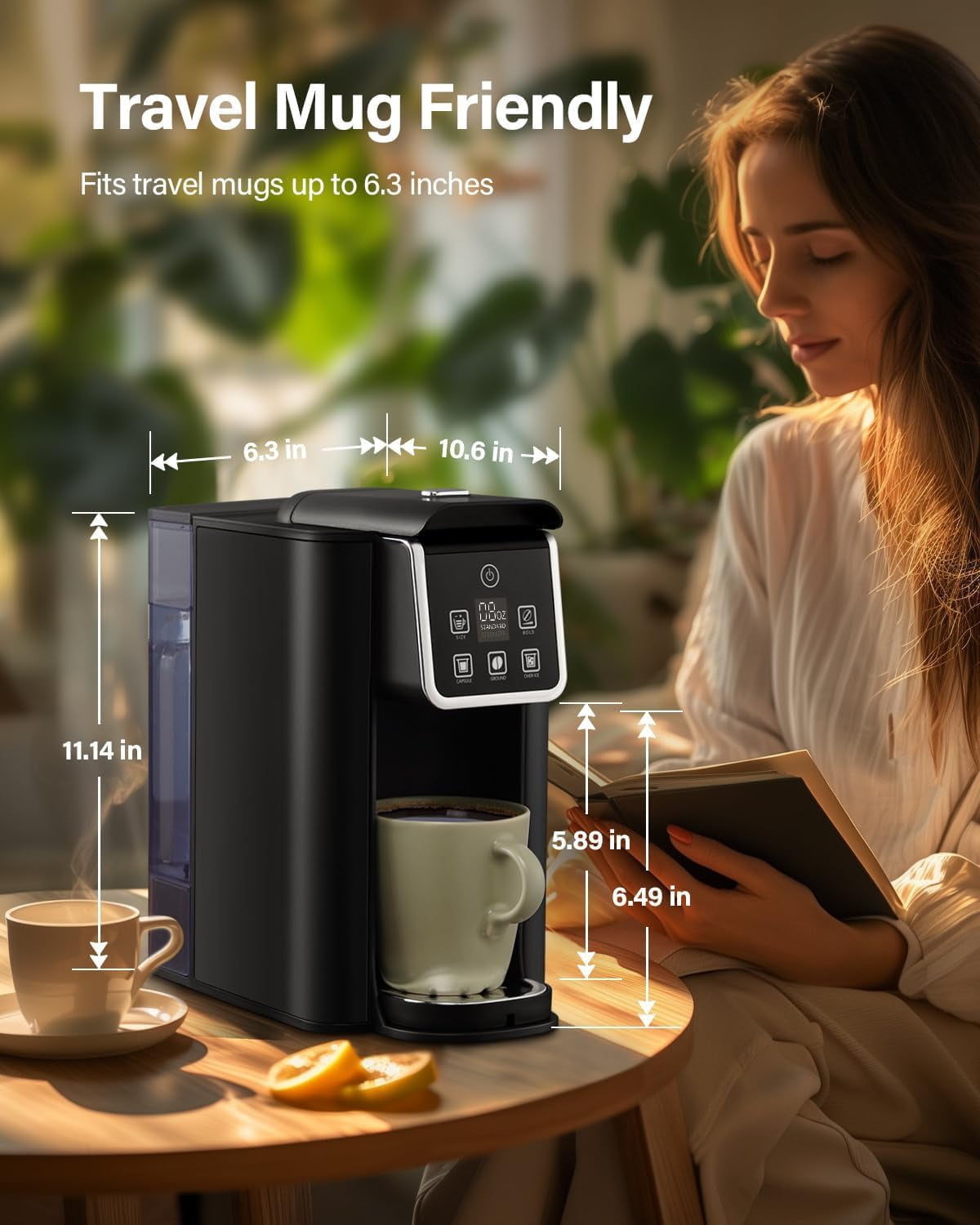 Single Serve Coffee Maker 2.0, Hot and Iced Coffee Machine for K Cup ...