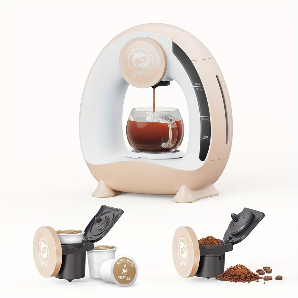 Single Serve Coffee Maker, 2 in 1 Coffee Makers for K Cup Pod and ...