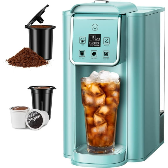 Single Serve Coffee Maker, Hot and Iced Coffee Machine for K Cup Pods ...