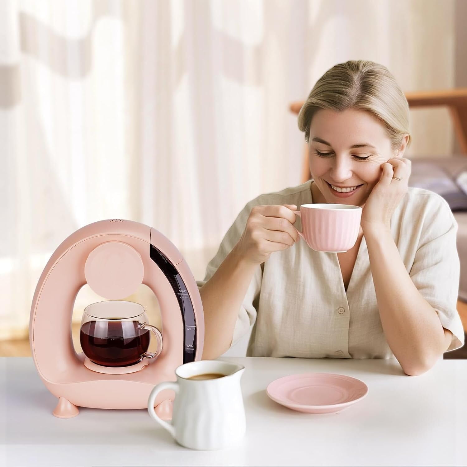 Single Serve Coffee Maker For K Cup Pod and Coffee Grounds /Tea, Fast ...