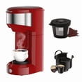 Single Serve Coffee Maker for K Pod, 2-in-1 Coffee Maker Single Serve ...