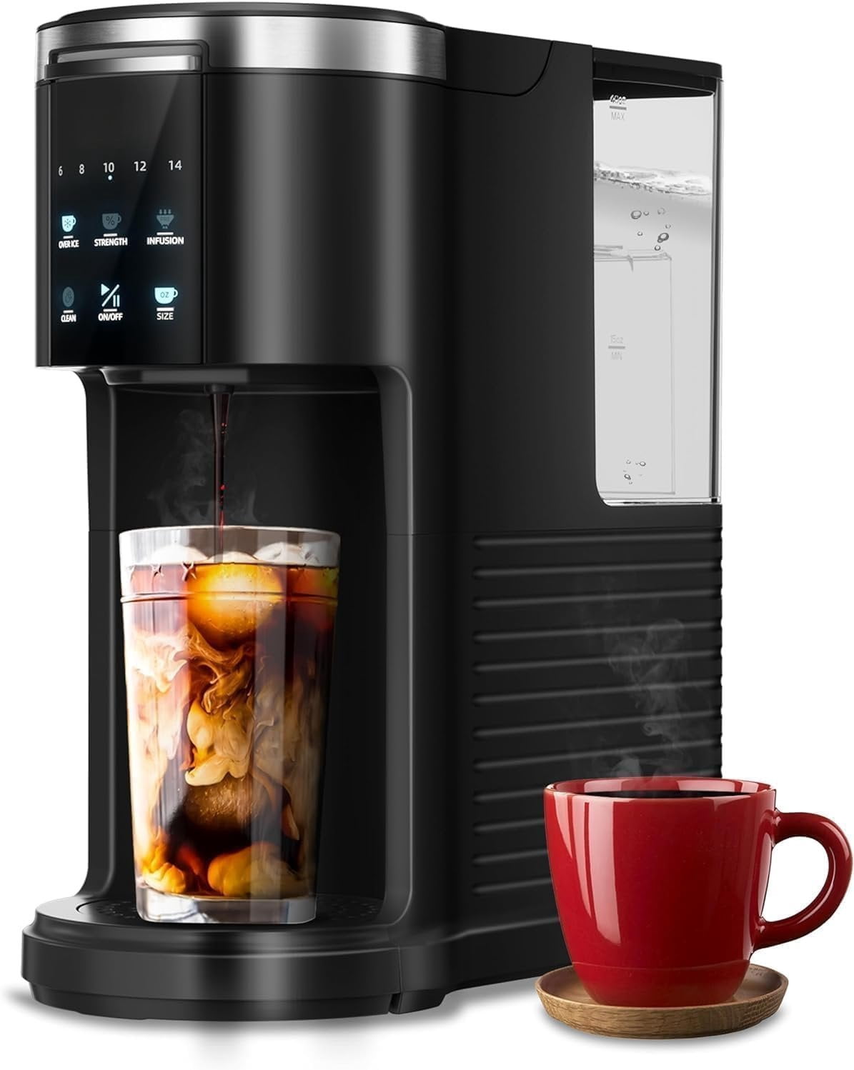 Single Serve Coffee Maker for K Cup and Ground Coffee, Pod Coffee Maker ...