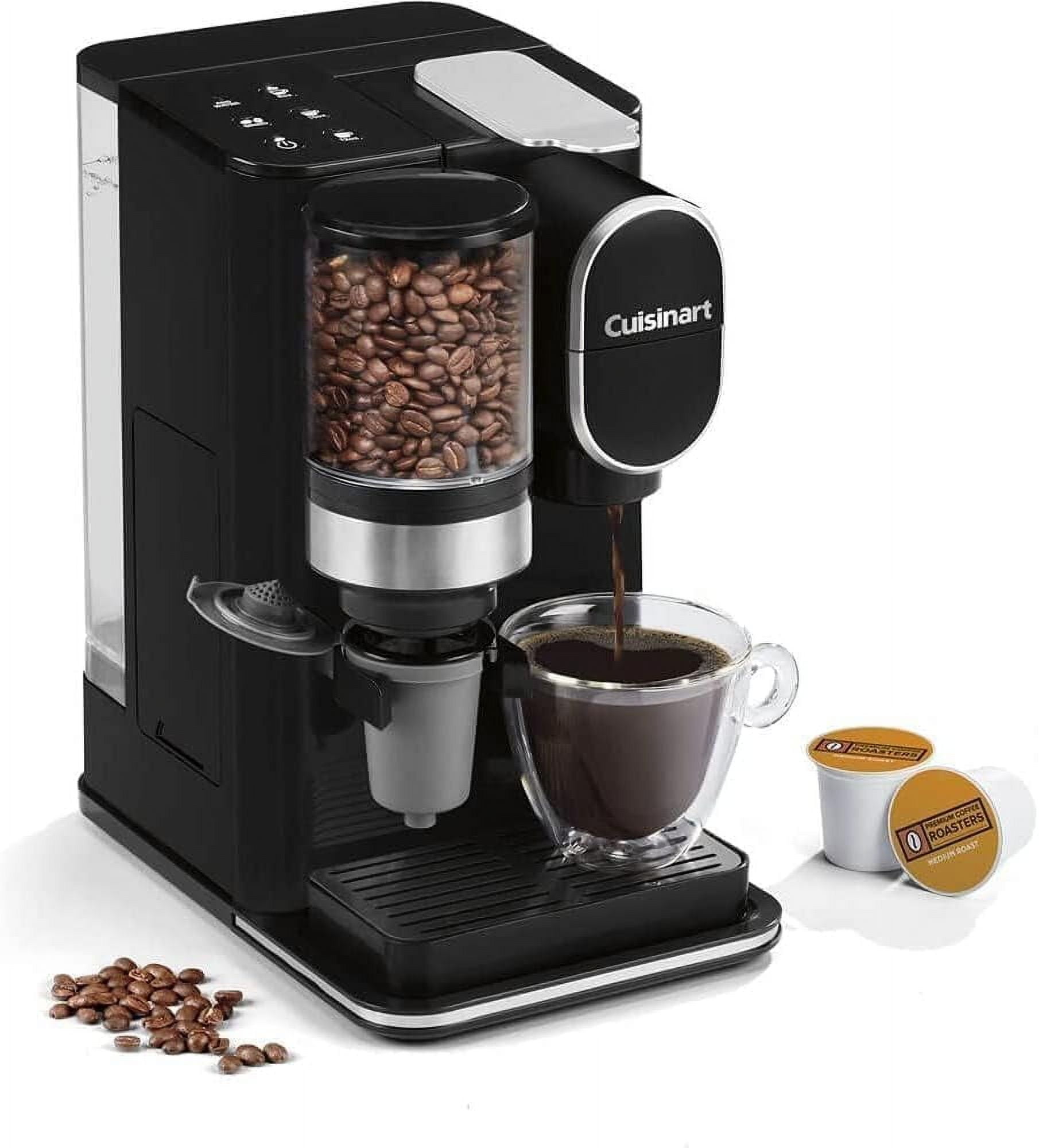 Single-Serve Coffee r + Coffee Grinder with 8 oz., 10 oz., and 12 oz ...