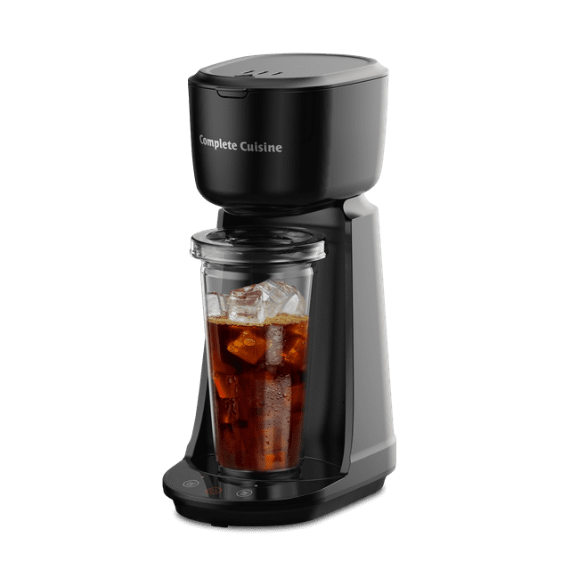 Single Serve Hot & Iced Coffee Maker with Travel cup and Straw Included ...