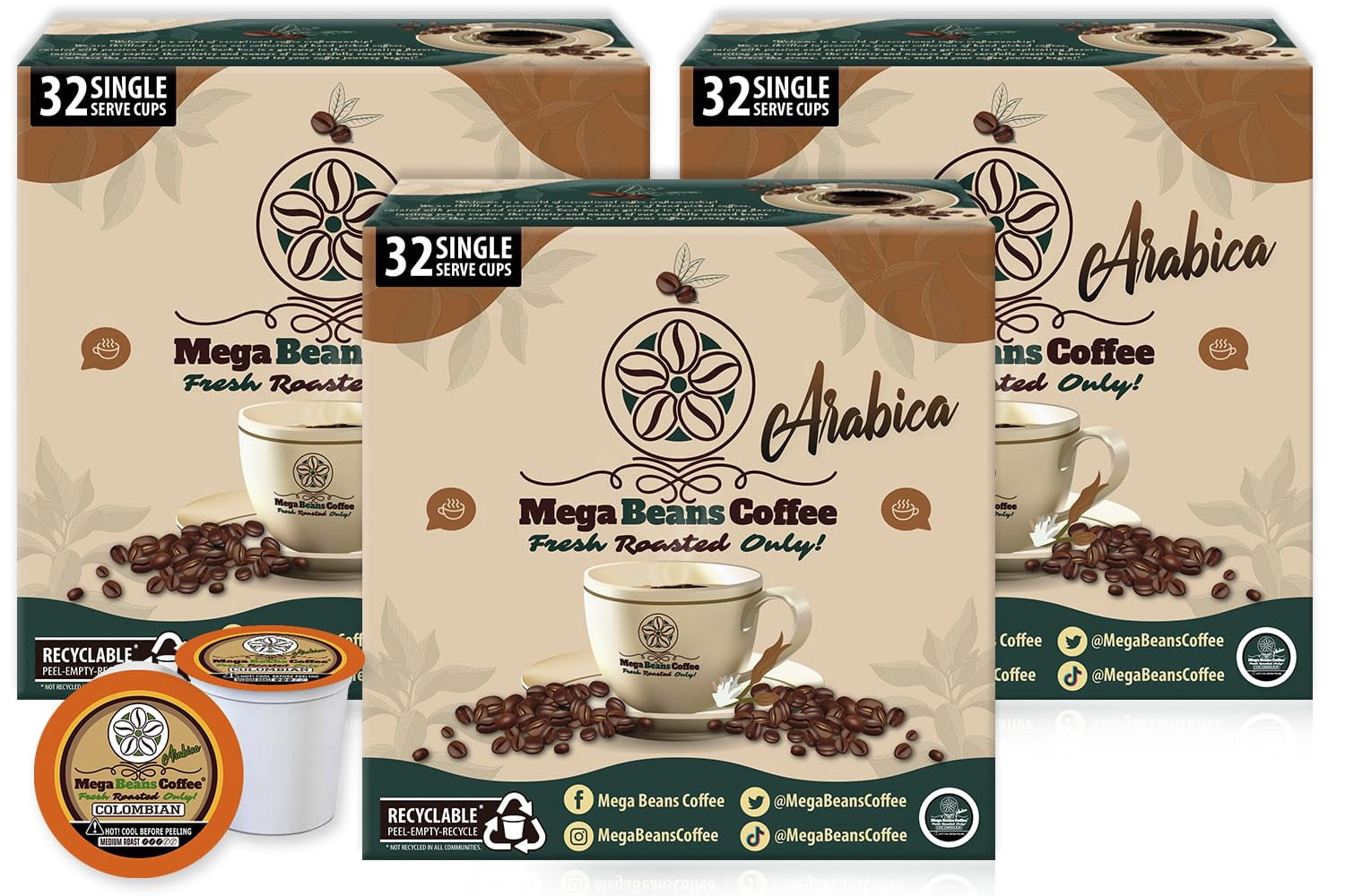 Single Serve Pods, Compatible with 2.0 K Cups Brewer / 100% Arabica ...