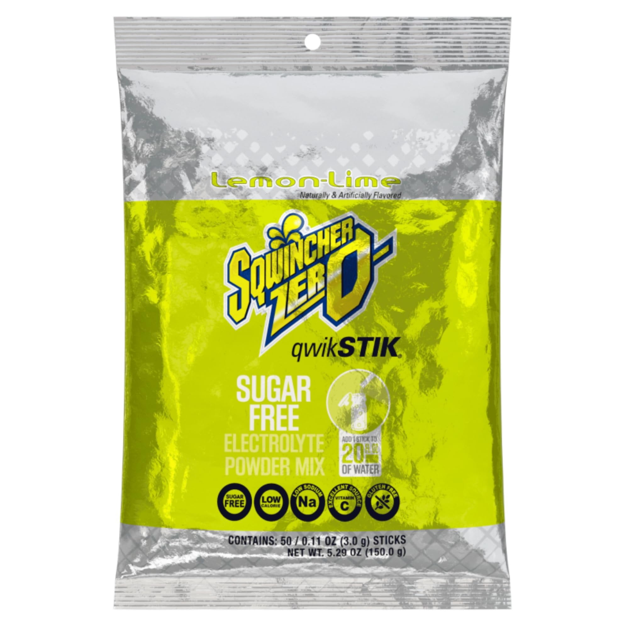 Single Serve Qwik Stik Zero, 50 Sticks/Bag, Lemon-Lime - Walmart.com