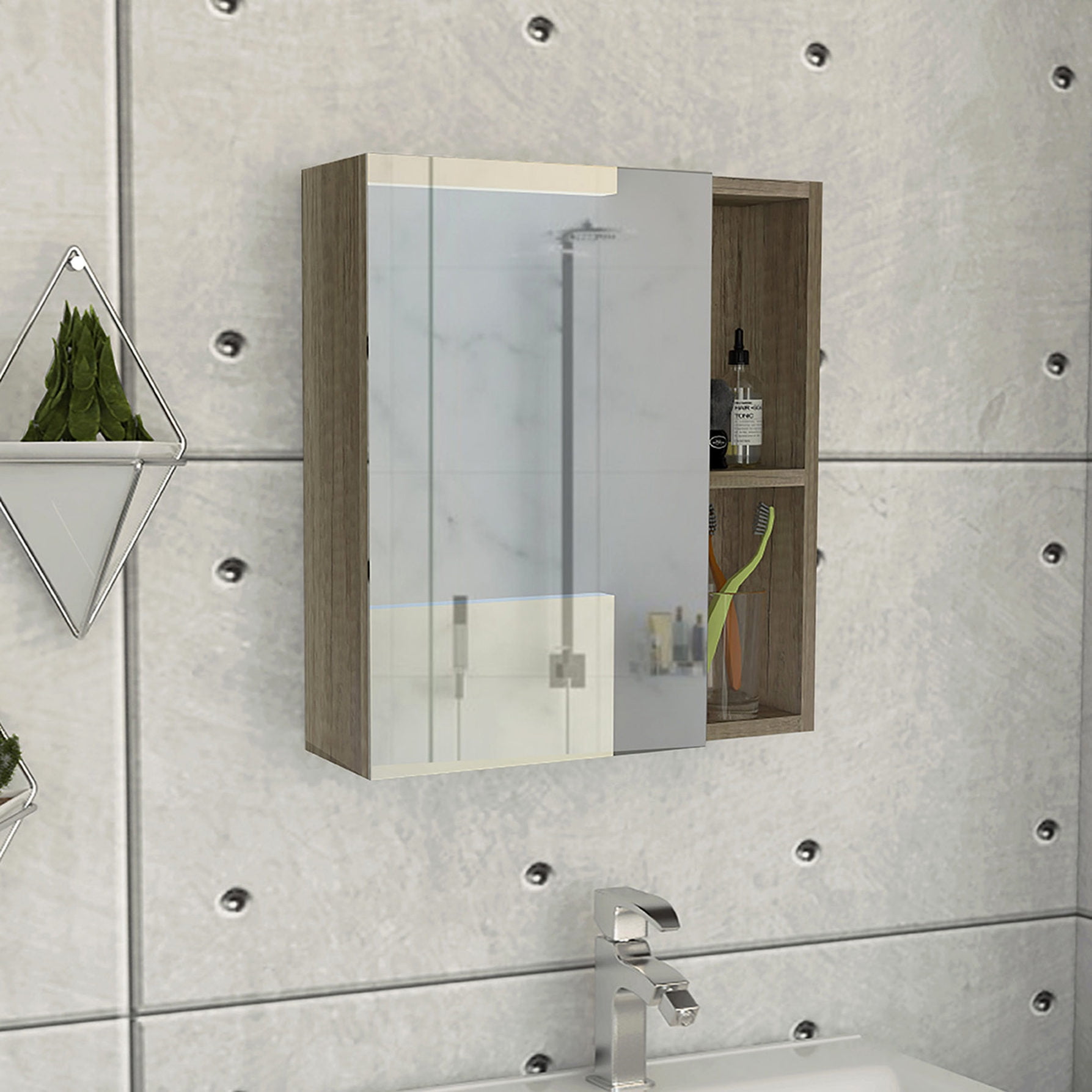 Single Shelf - Reflective Function - Balcony Bathroom - Serves Purpose ...