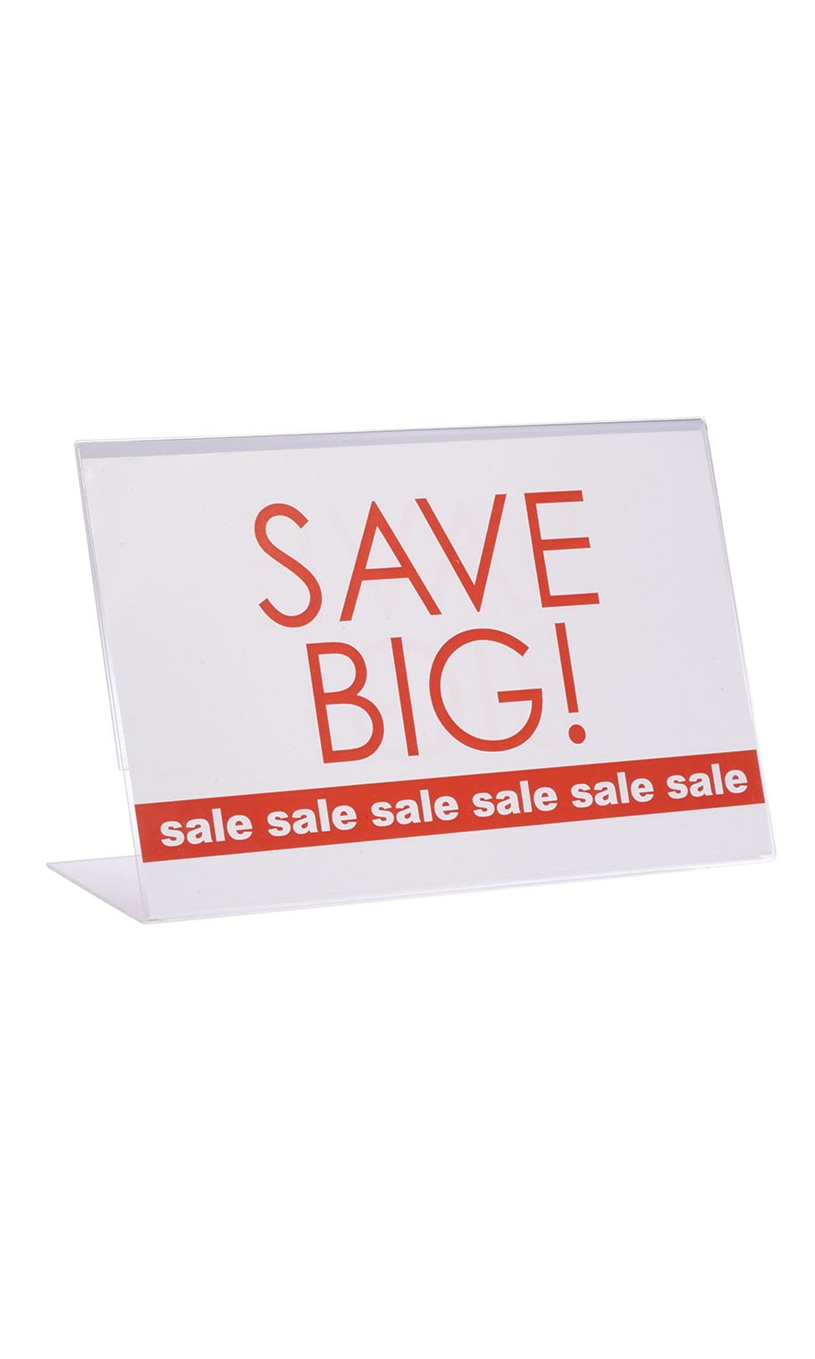 Single Sided Acrylic Sign Holder - 11"W x 7”H - Set of 3 - Walmart.com