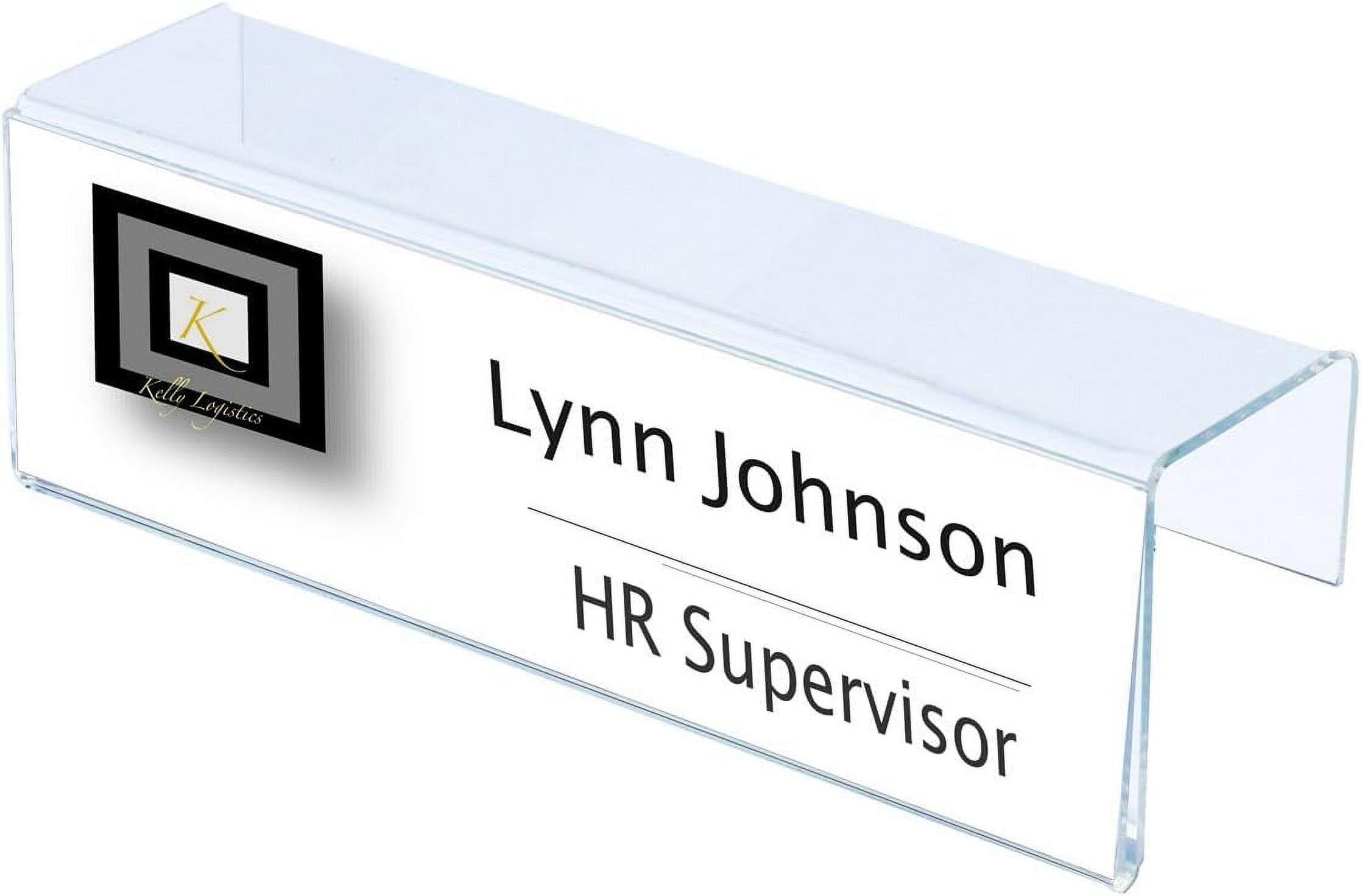Single-Sided Cubicle Name Plate Holders 11" Wide x 2" high x 2" deep ...