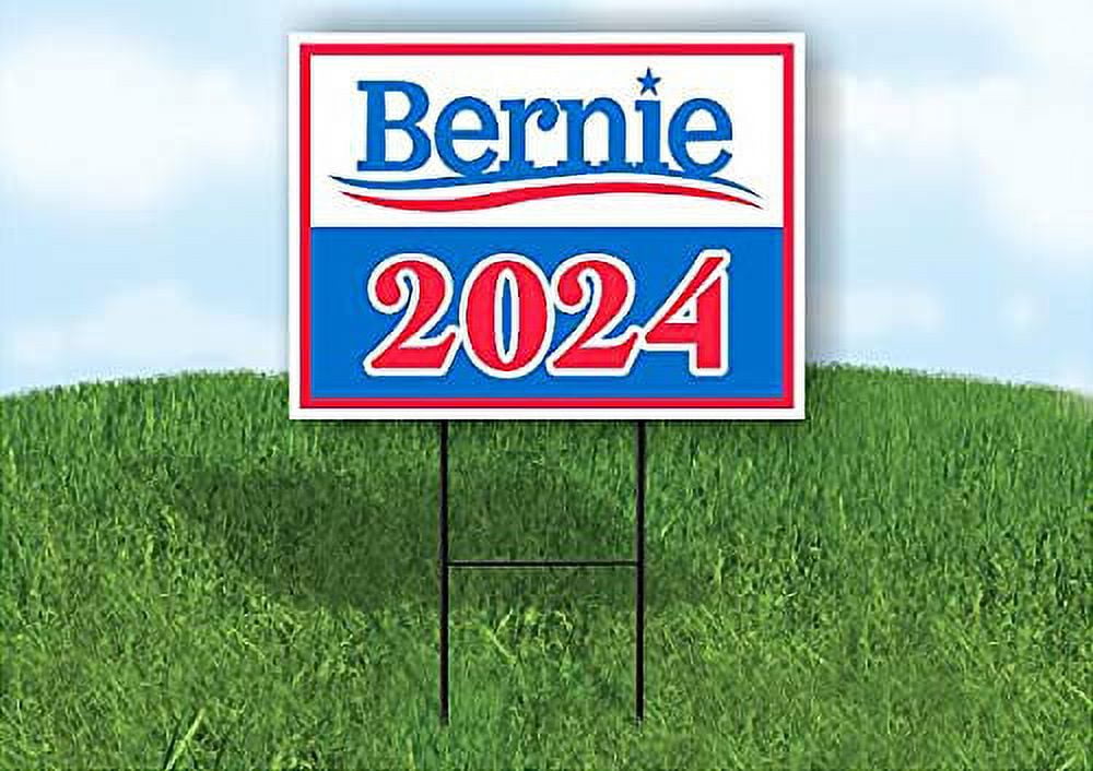 Single Sided Sign Bernie 2024 Red Yard Sign ROAD SIGN with Stand ...