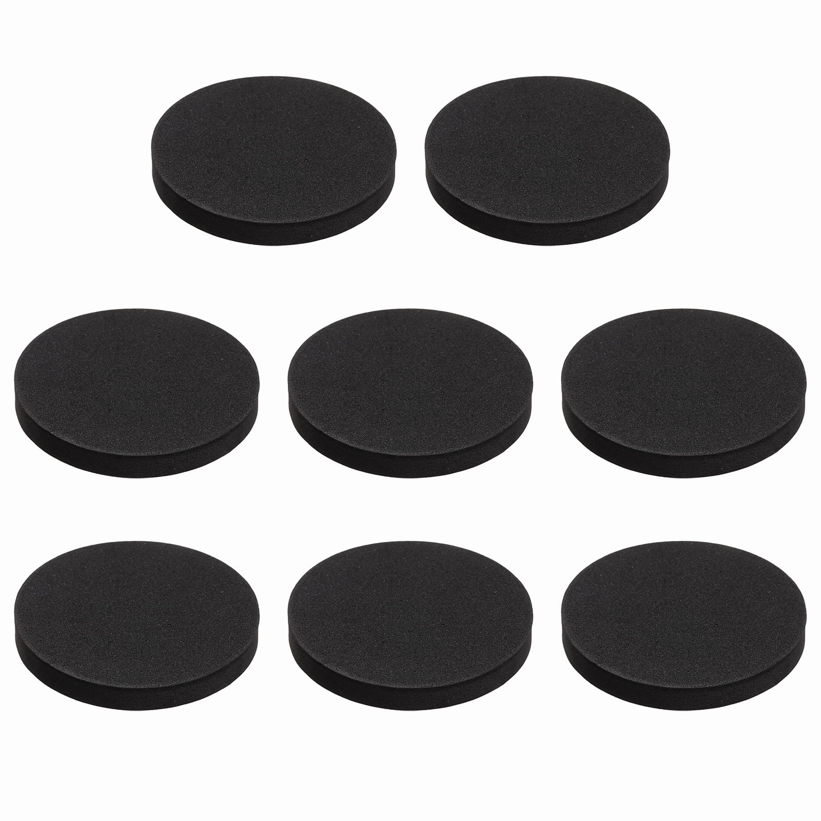 Single Sided Speaker Isolation Pads, 60mmx8mm Round Black Non Slip EVA Acoustic Foam Pads Feet ...