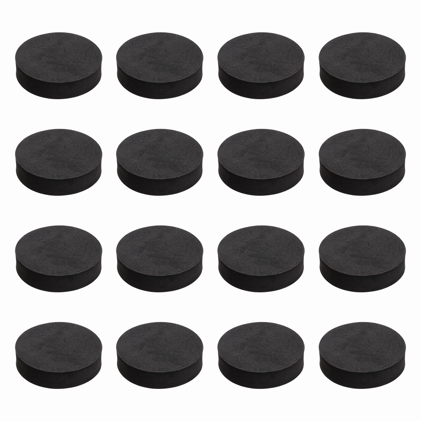 Single Sided Speaker Isolation Pads, 65mmx16mm Round Black Non Slip EVA Acoustic Foam Pads Feet ...