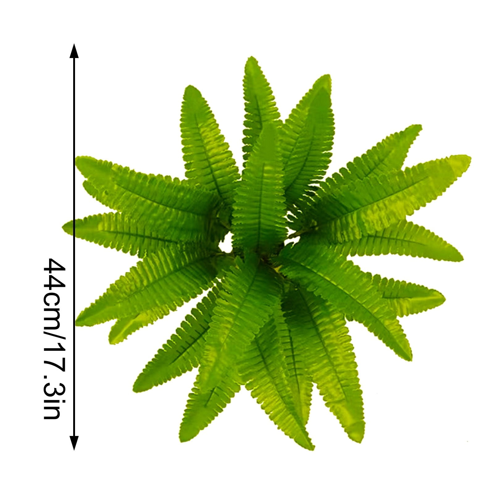 Single Silky Artificial Boston Fern Bush, 43.3Inch Large Artificial ...