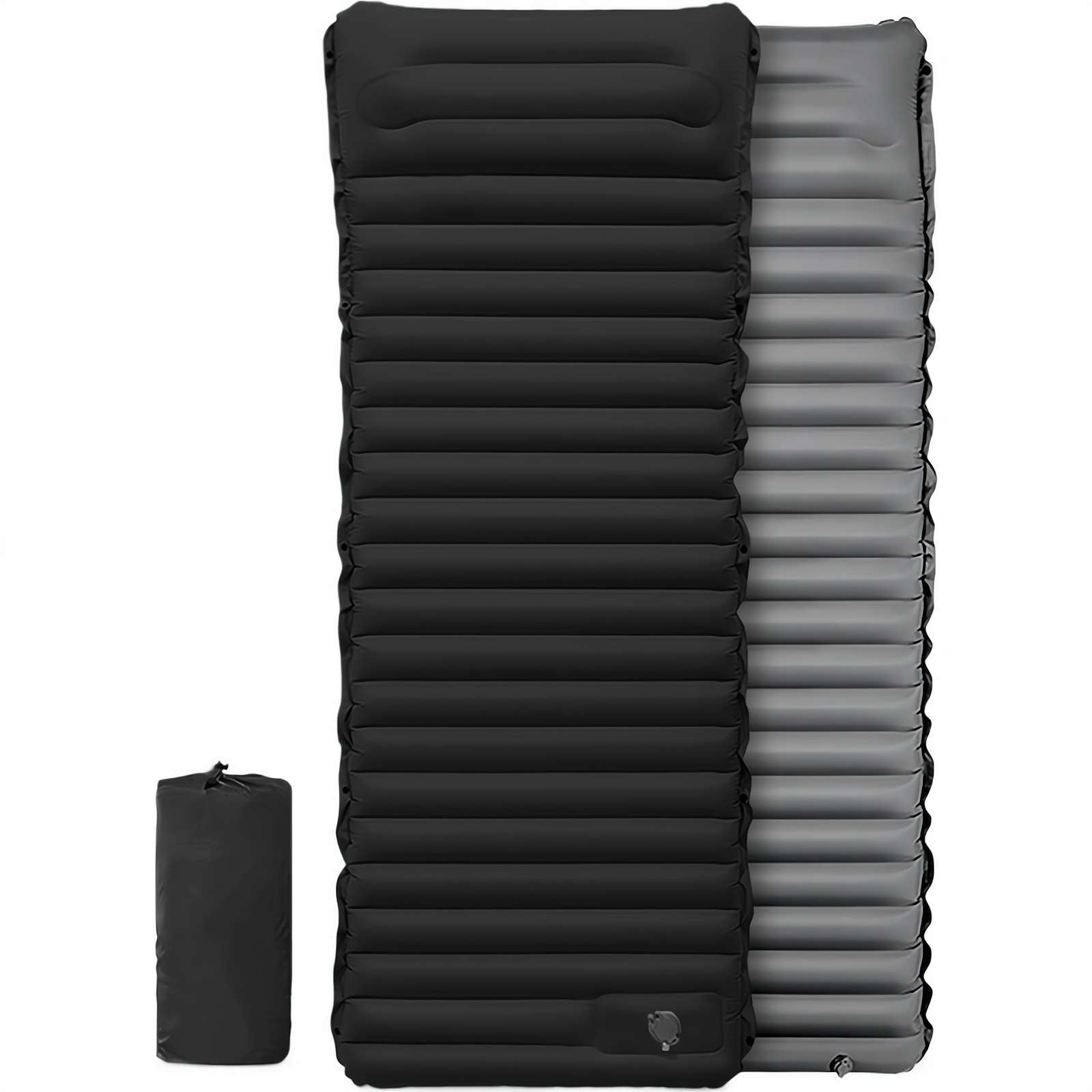 Single Size Camping Air Mattress with Built in Foot Pump, Thicken ...