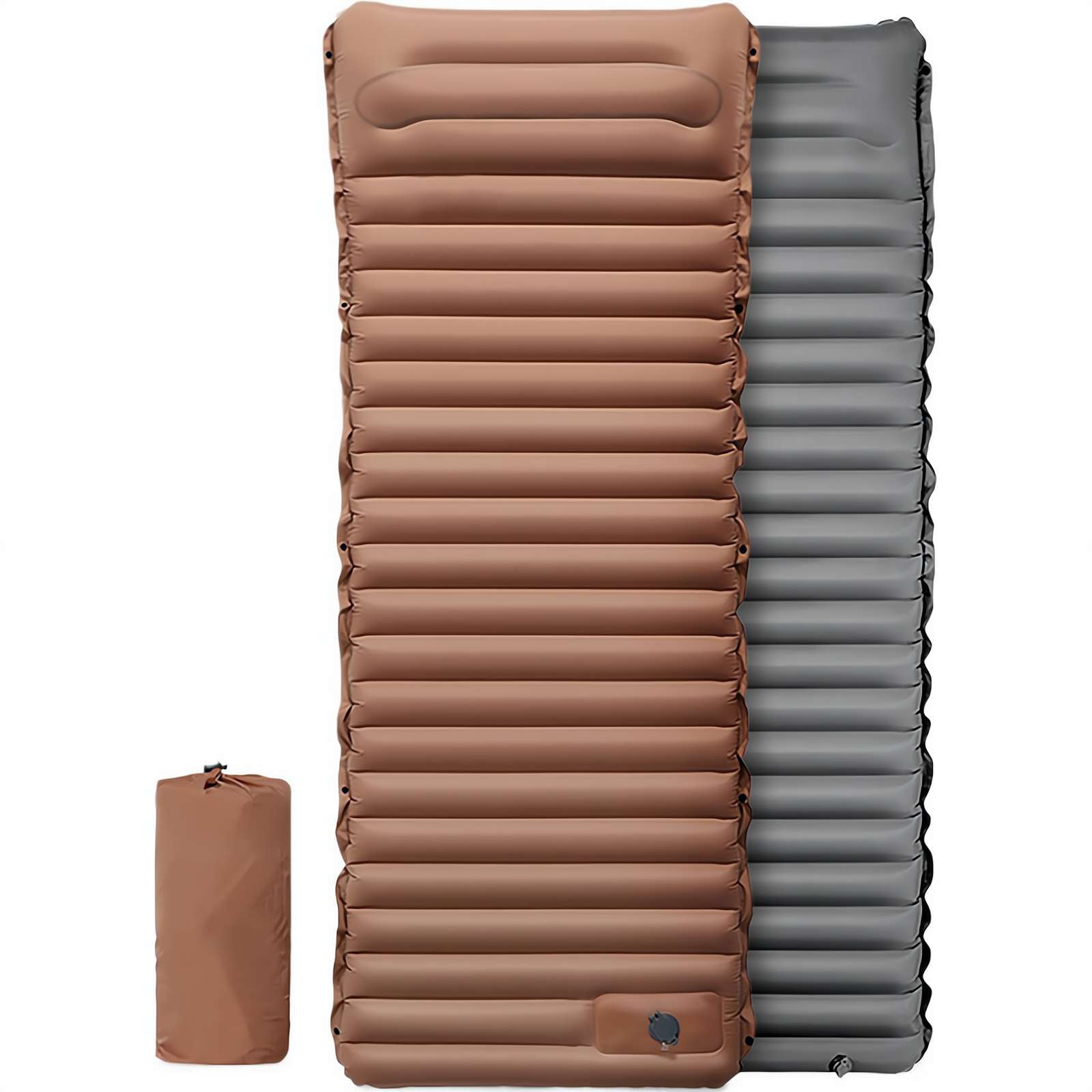 Single Size Camping Air Mattress with Built in Foot Pump, Thicken ...