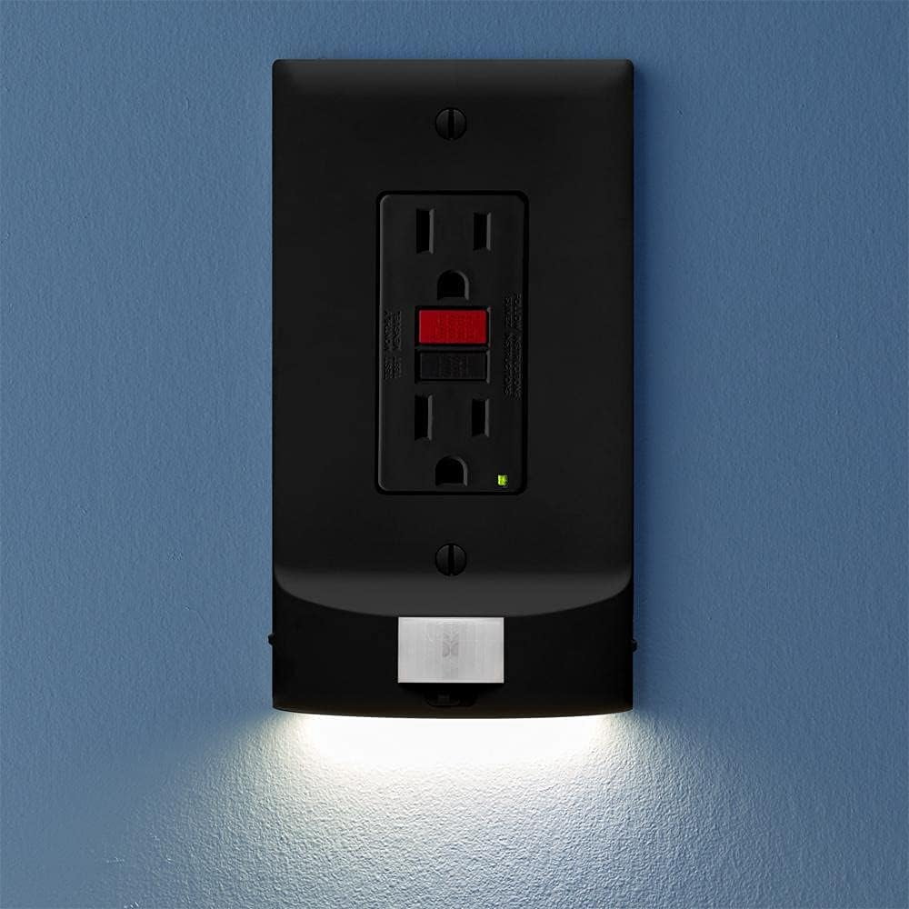 Single, SnapPower MotionLight [FOR GFCI OUTLETS] - Motion Detecting LED ...