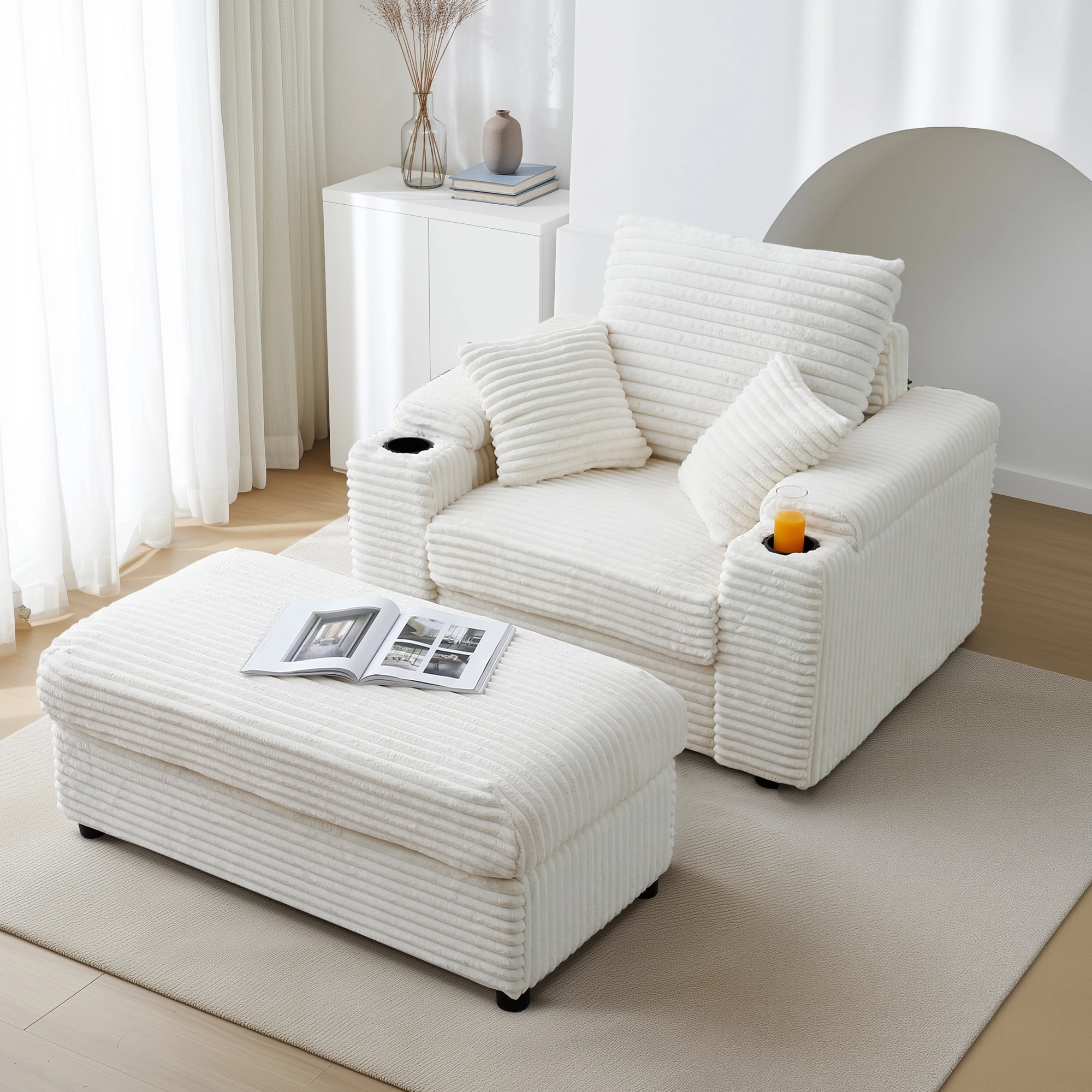 Single Sofa Chair Accent Chairs for Living Room Chaise Lounge Oversized ...