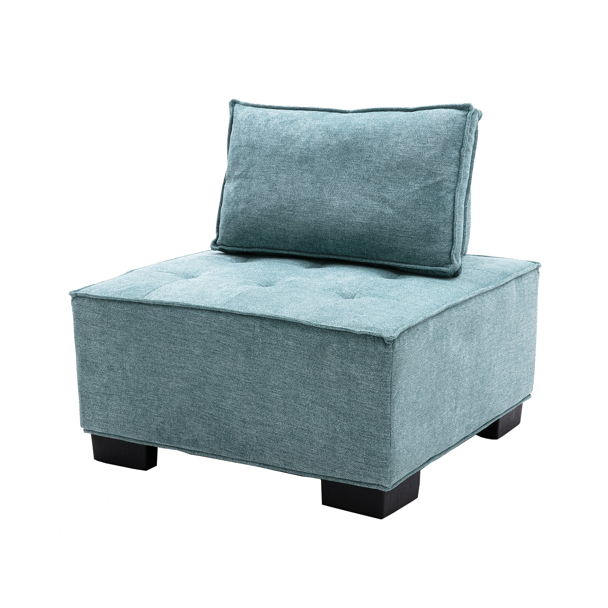 Single Sofa Chair, Accent Chairs, Lounge Floor Couch Foam Bed Chair for ...