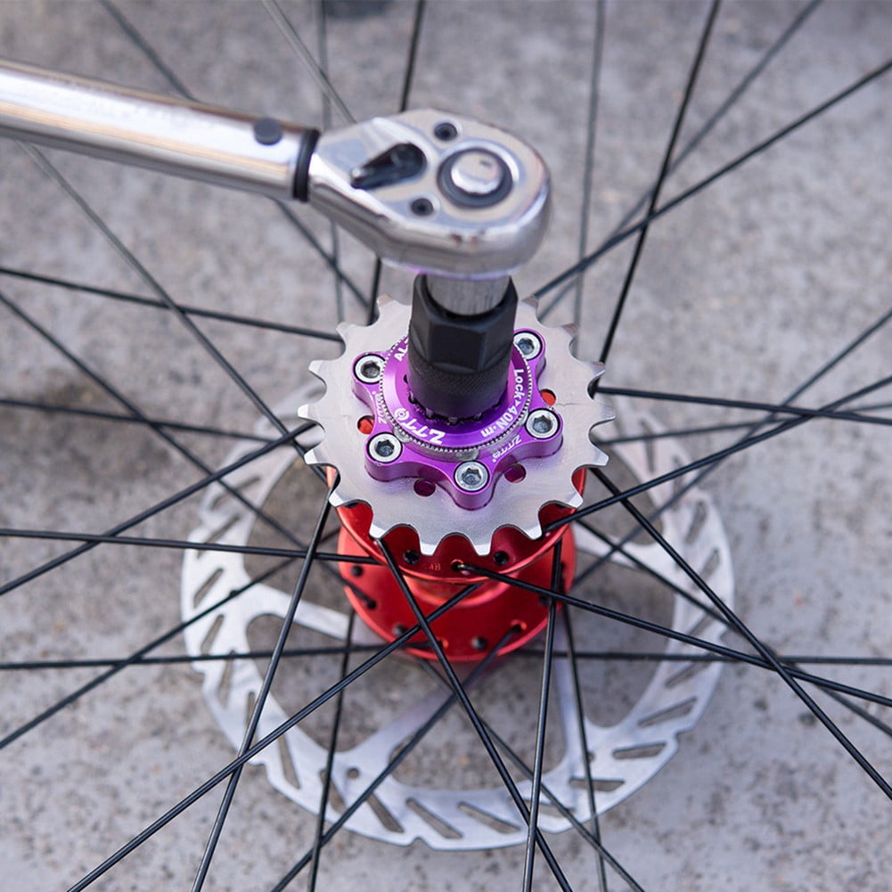 Single Speed Cassette Cog Bicycle Gear Cnc Bike Freewheel Tensioner 19T ...