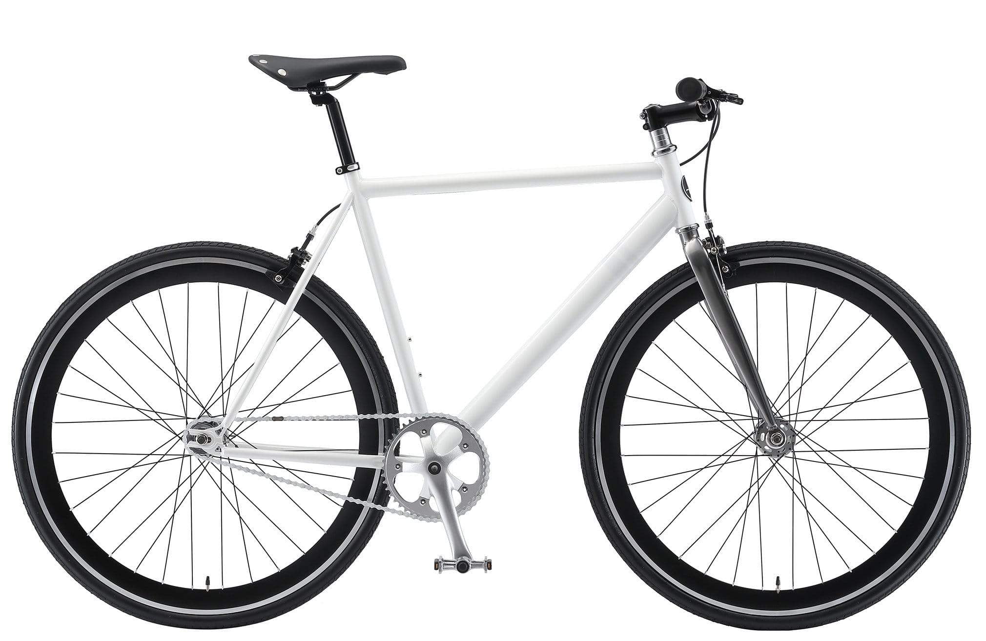 Sol Bicycle Co. Duke II 52" Fixed Gear Bicycle, White - Walmart.com