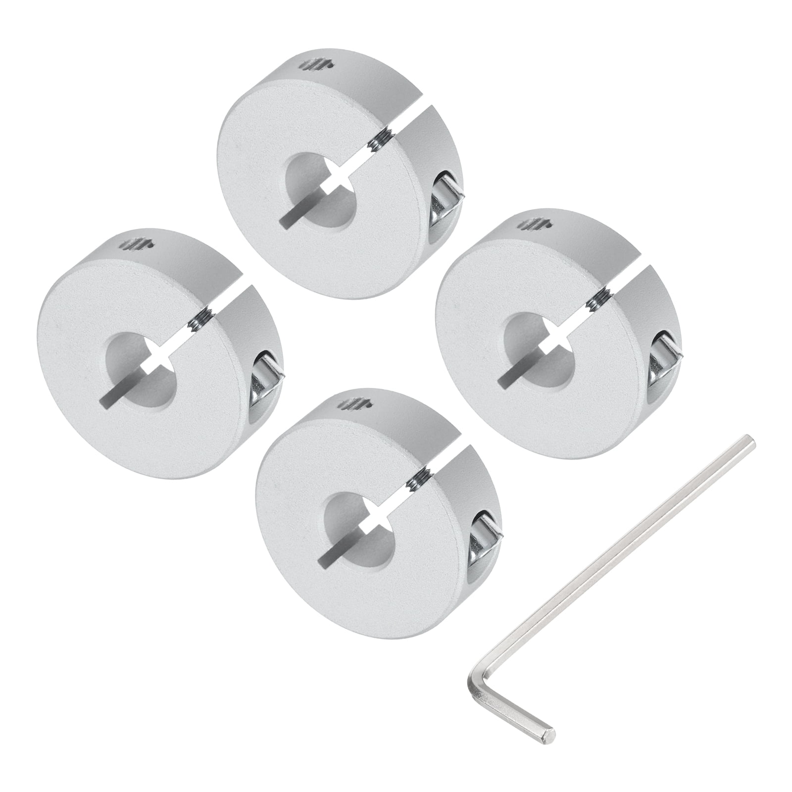 Single Split Shaft Collar Set for 10mm Shaft, One-Piece 4pcs Clamping ...