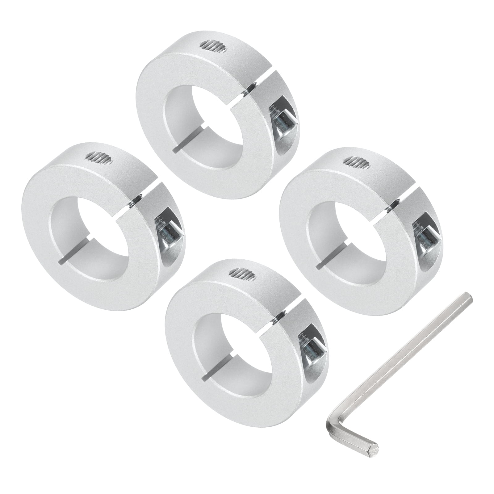 Single Split Shaft Collar Set for 28mm Shaft, One-Piece 4pcs Clamping ...