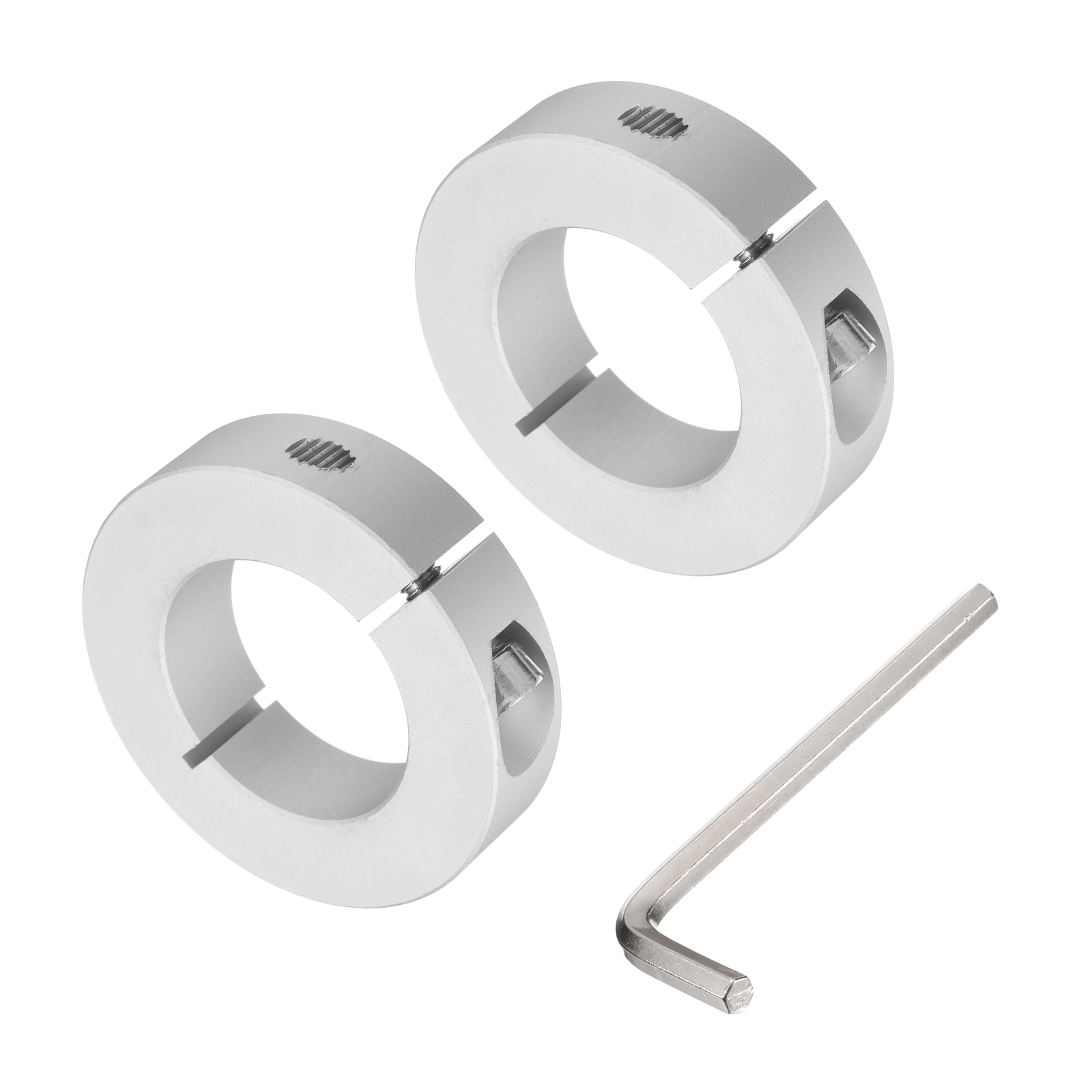 Single Split Shaft Collar Set for 35mm Shaft, One-Piece 2pcs Clamping ...