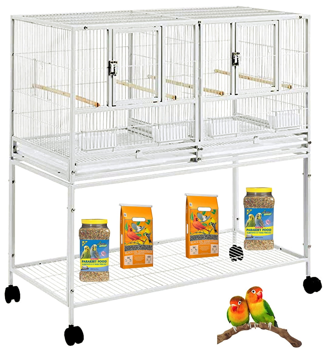 Single Stackable Bird Flight Breeder Cage Center Divider Side Nesting ...