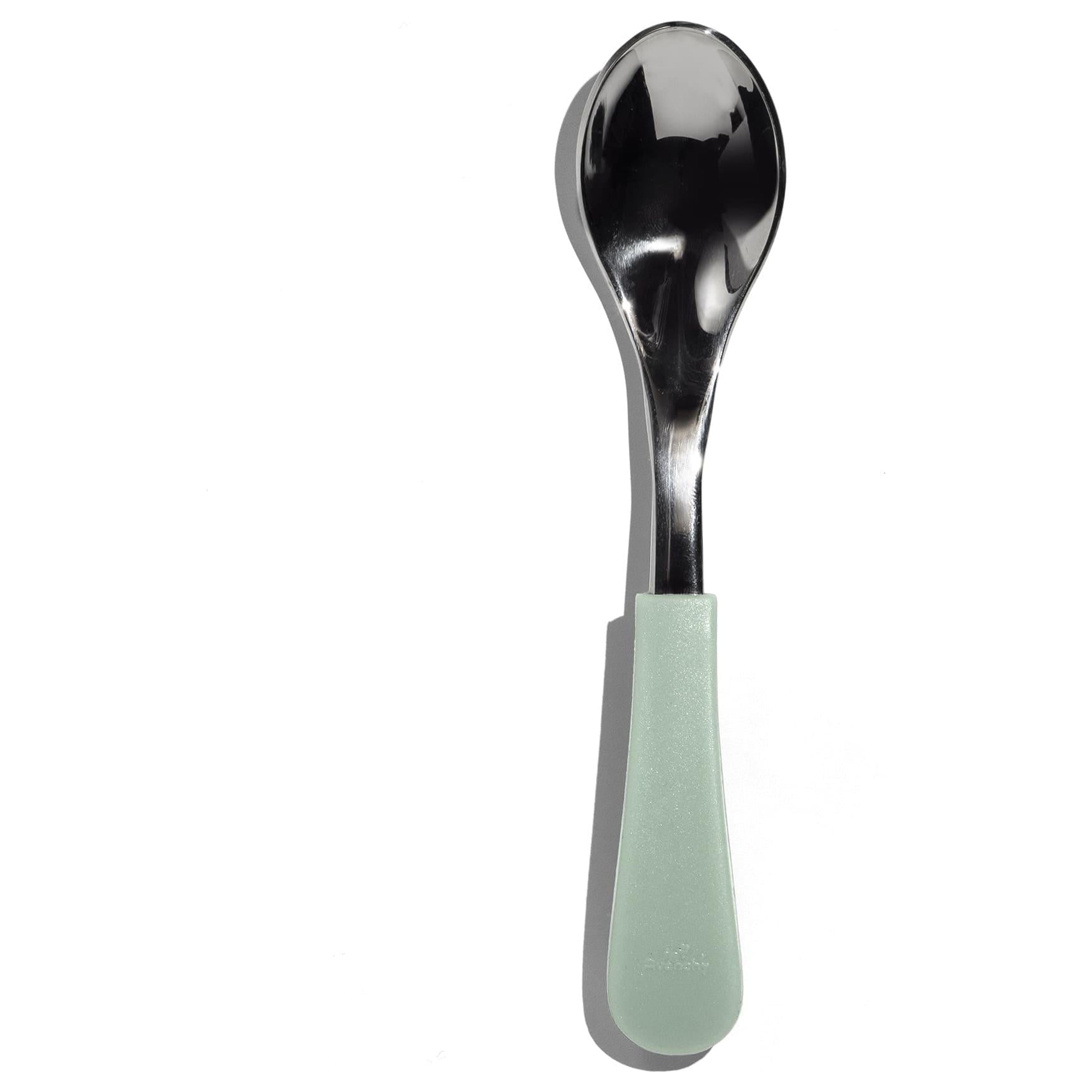 Baby Spoon Regular Scoop | Stainless Steel & Silicone - Walmart.com