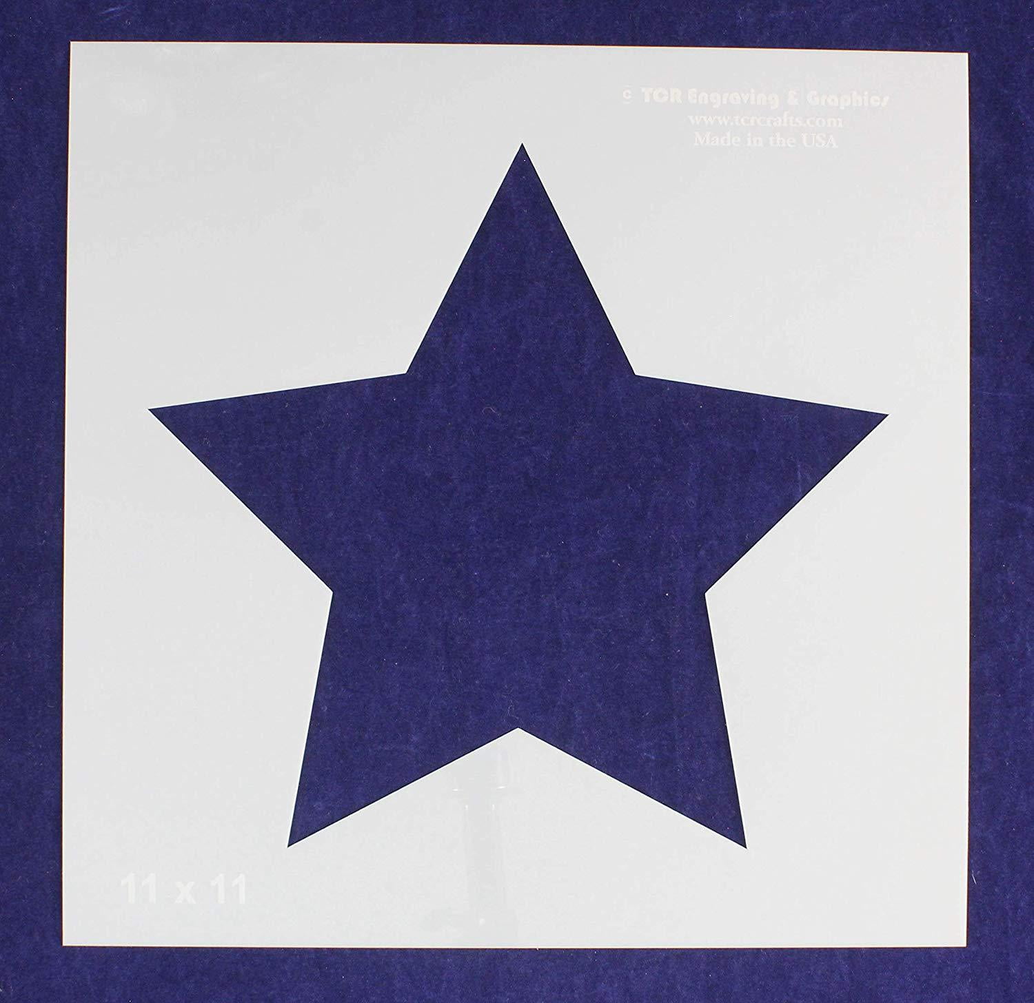 Single Star Stencil 14 Mil -11" X 11" Overall - Painting/Crafts ...