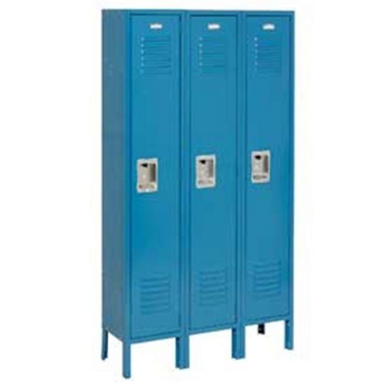 Single Tier Infinity Locker with 3 Door Ready to Assemble - Blue ...