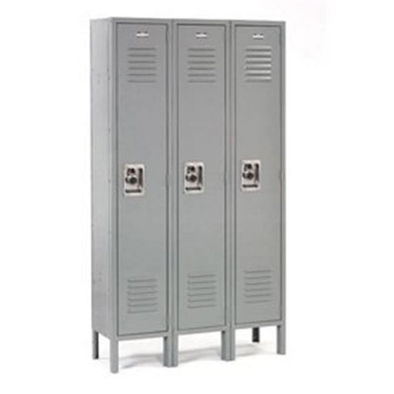 Single Tier Infinity Locker with 3 Door Ready to Assemble - Gray ...